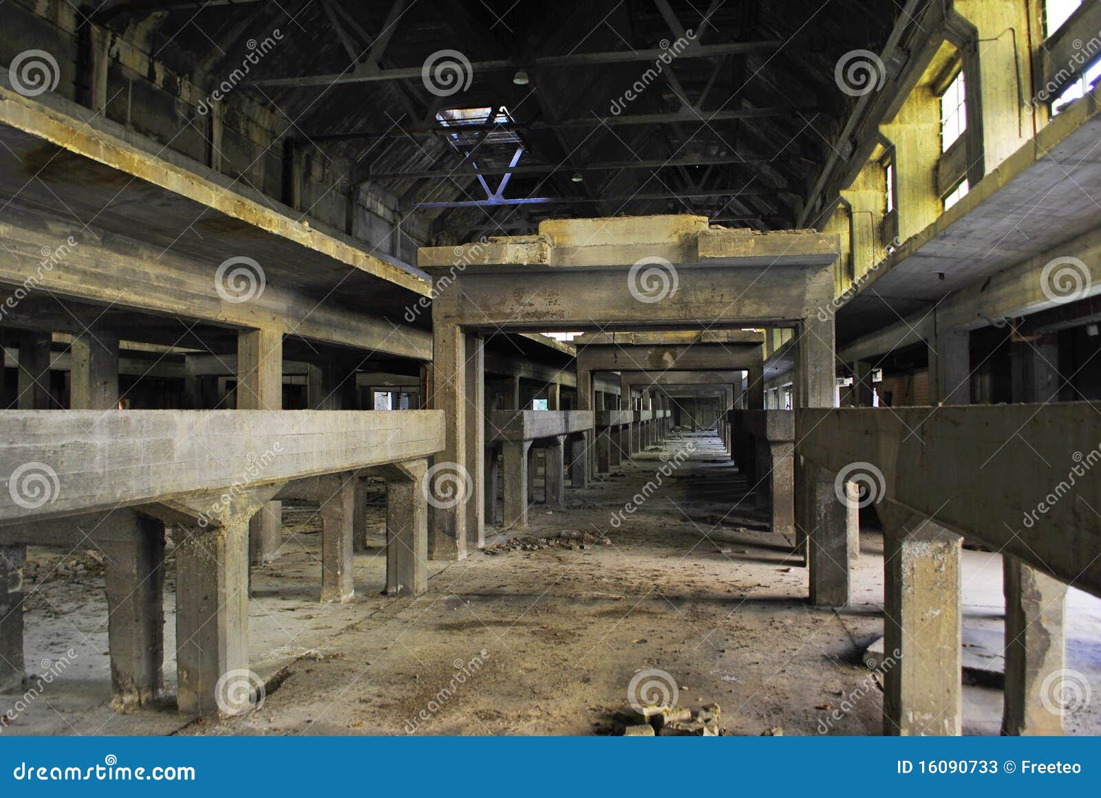 Old abandoned factory stock image. Image of archeology - 16090733
