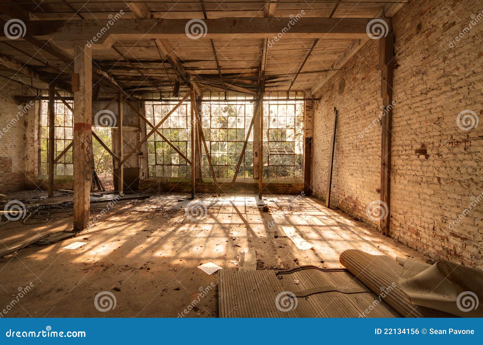 Old abandoned factory stock photo. Image of grunge, interior - 22134156