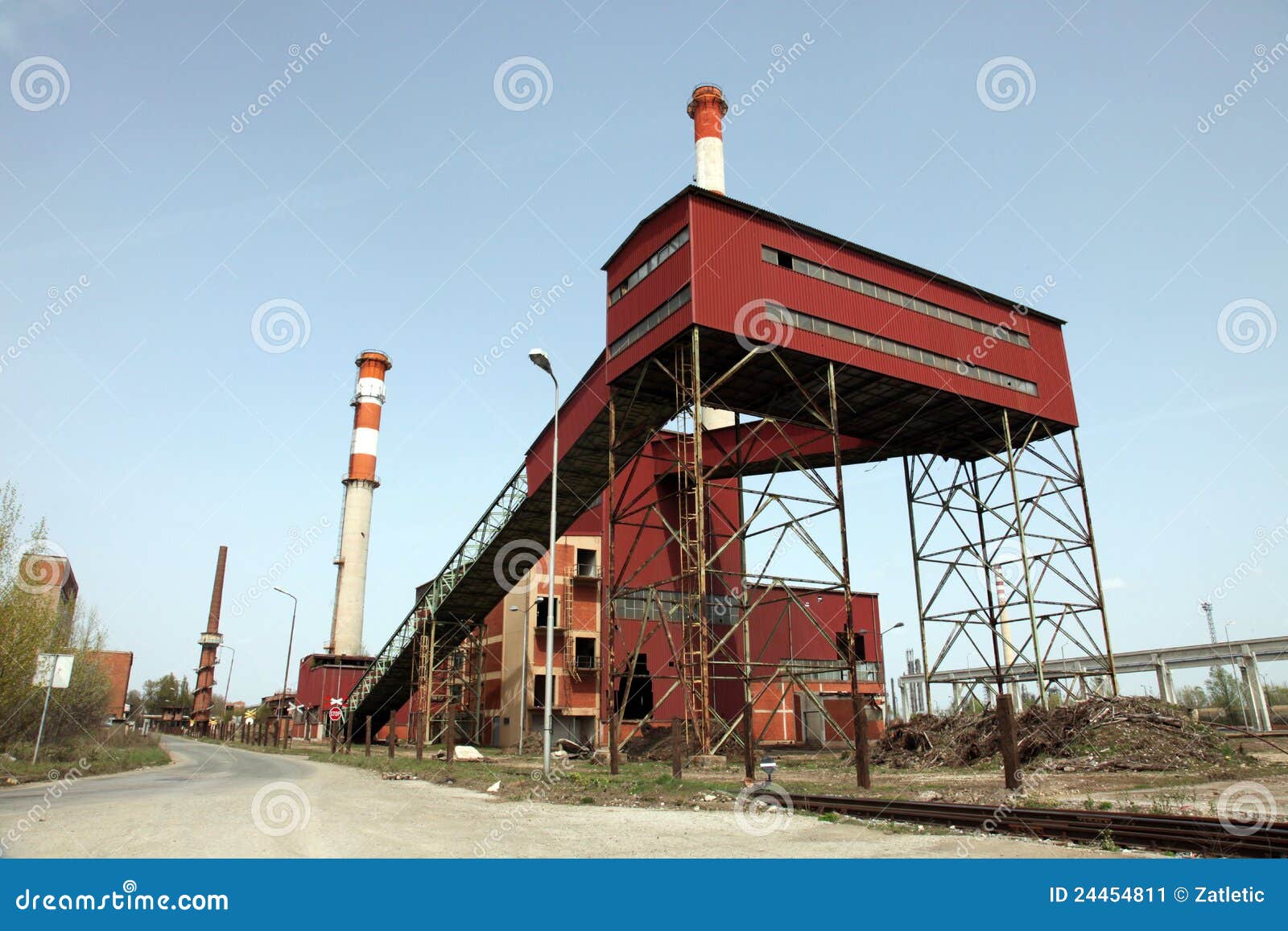 Old abandoned factory stock image. Image of paint, factory - 24454811