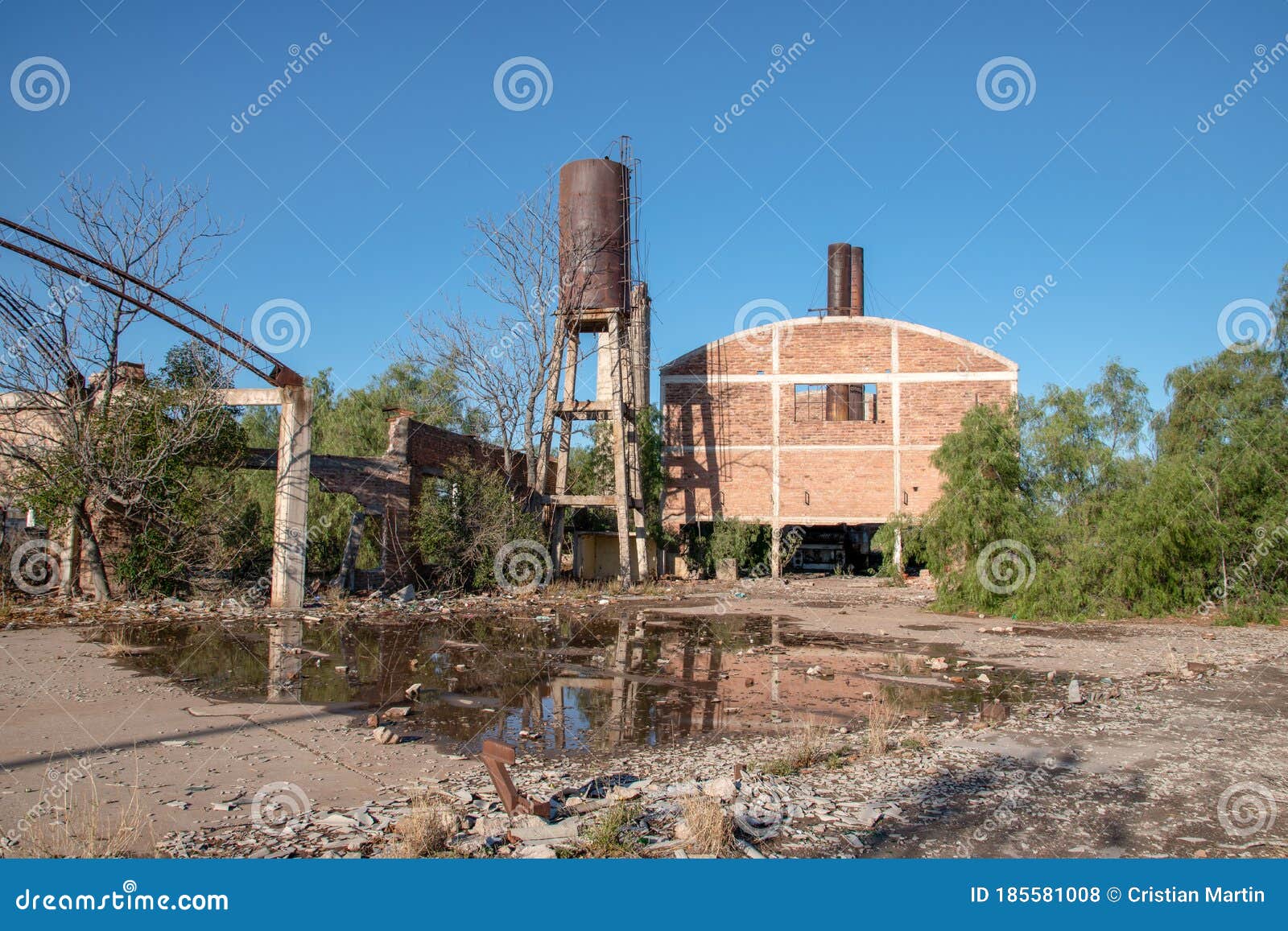 Old Abandoned Factory, with a Lot of Garbage and Rubble Stock Photo ...