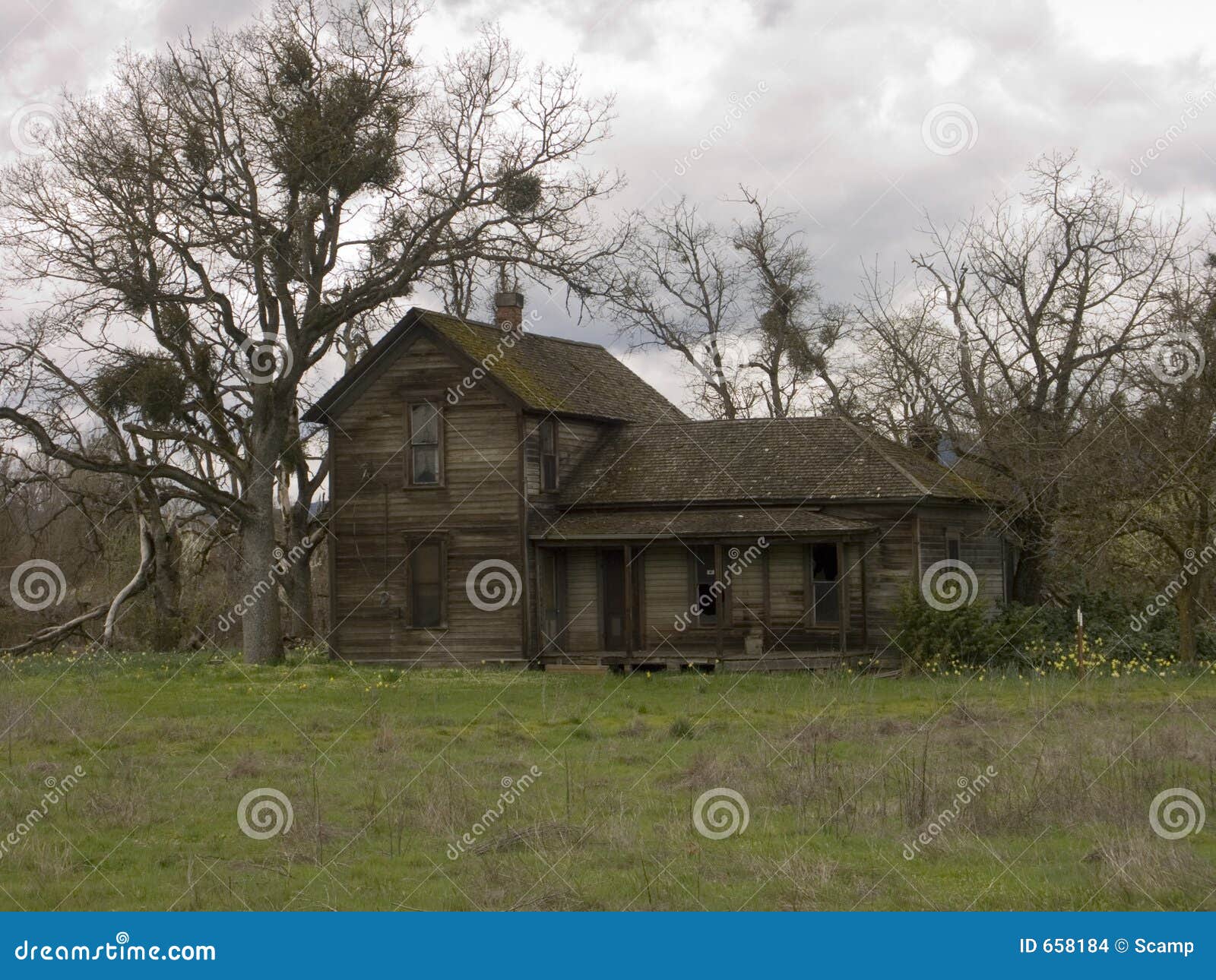 Old Abandoned Farm House stock photo. Image of realestate - 658184
