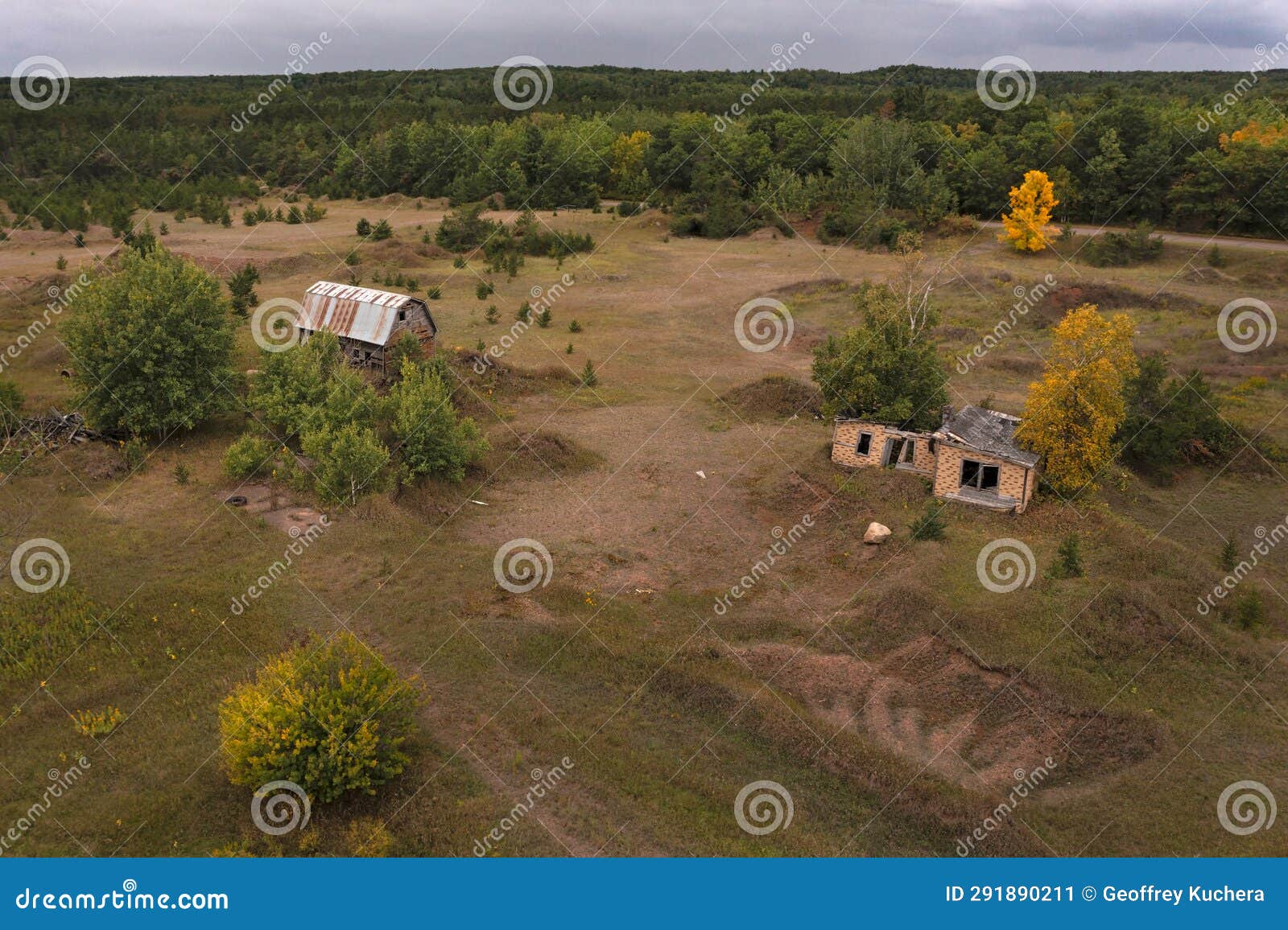 The Old Abandoned Farmstead Of Faberge Is Sunlight. Broken Glass ...