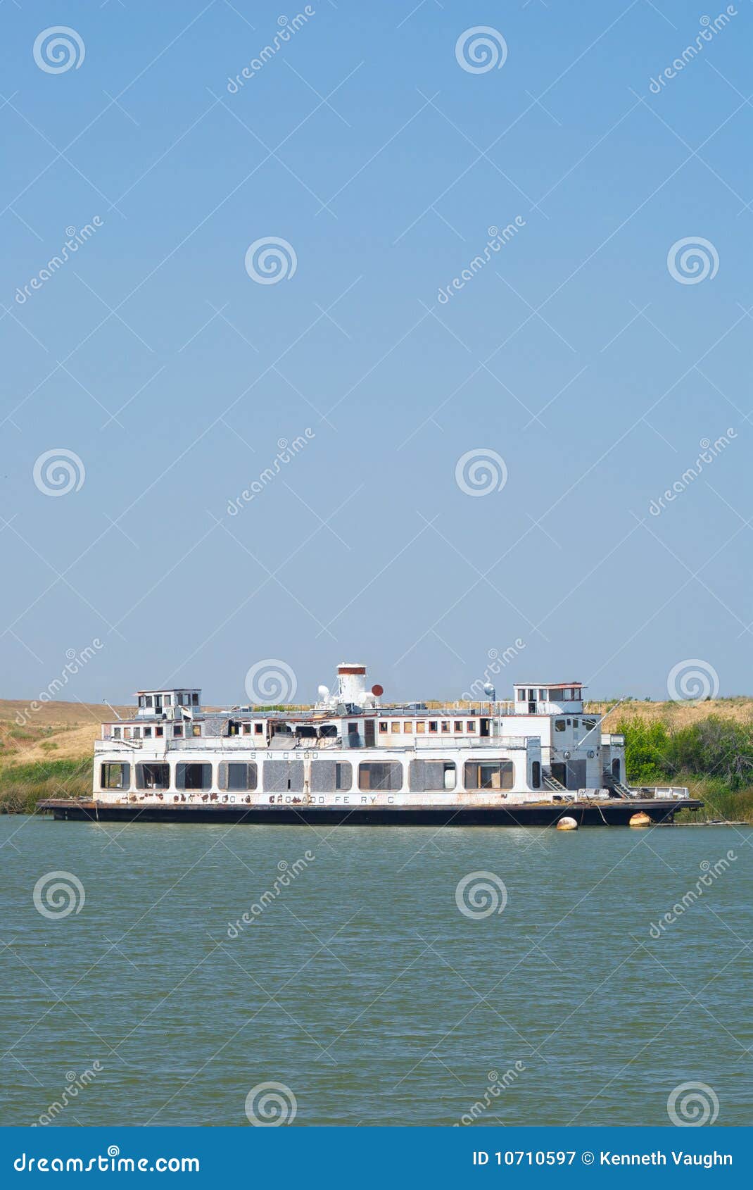 Old abandoned ferry boat stock image. Image of transportation - 10710597