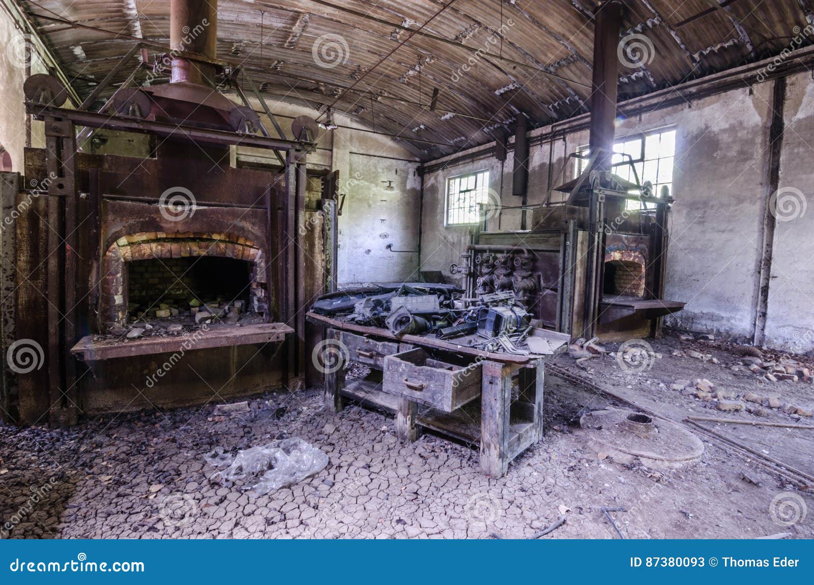 Old abandoned forge stock image. Image of environmental - 87380093