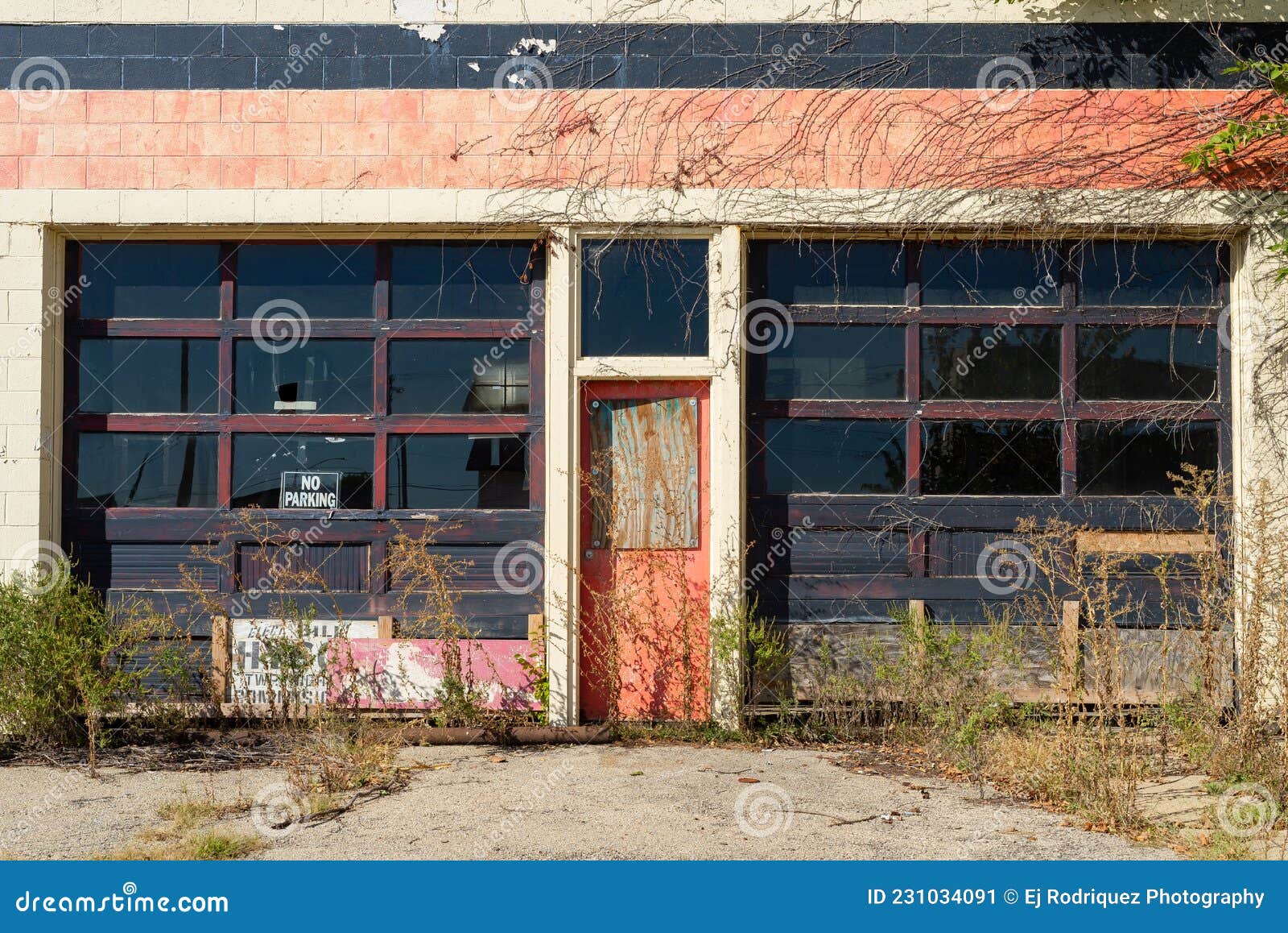 Abandoned Two Car Garage Collapse Bursting Royalty-Free Stock Photo ...
