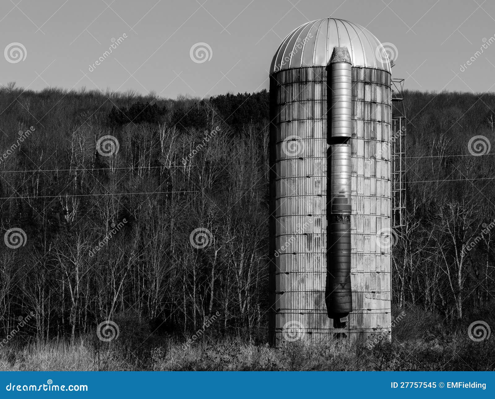 Old Abandoned Grain Silo stock image. Image of tower - 27757545