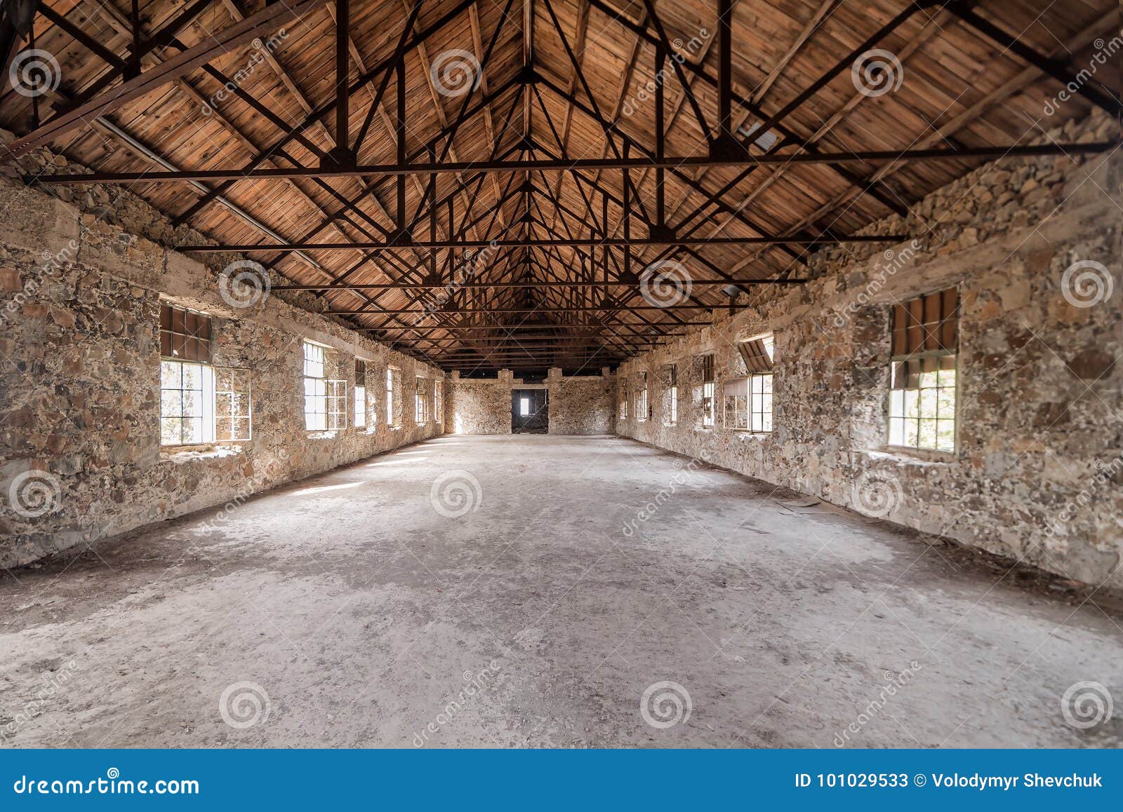 Old abandoned hall stock image. Image of dangerous, floor - 101029533