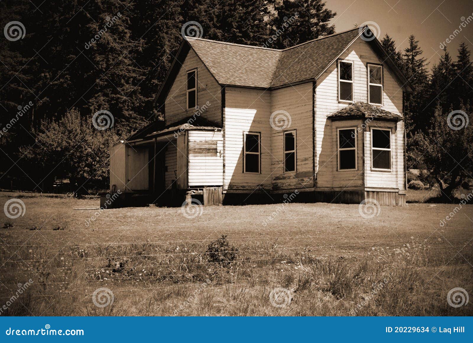 2 Story Old Homestead Ruins Royalty-Free Stock Image | CartoonDealer ...