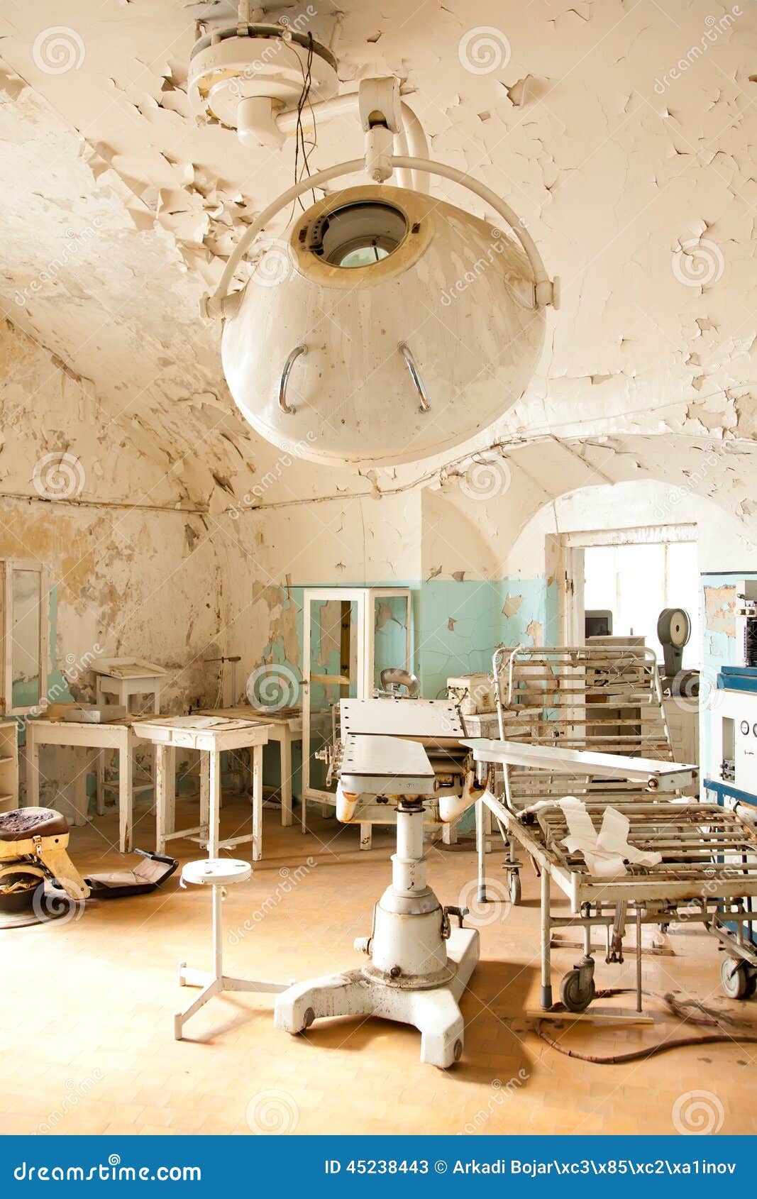 Old abandoned hospital stock image. Image of interior - 45238443
