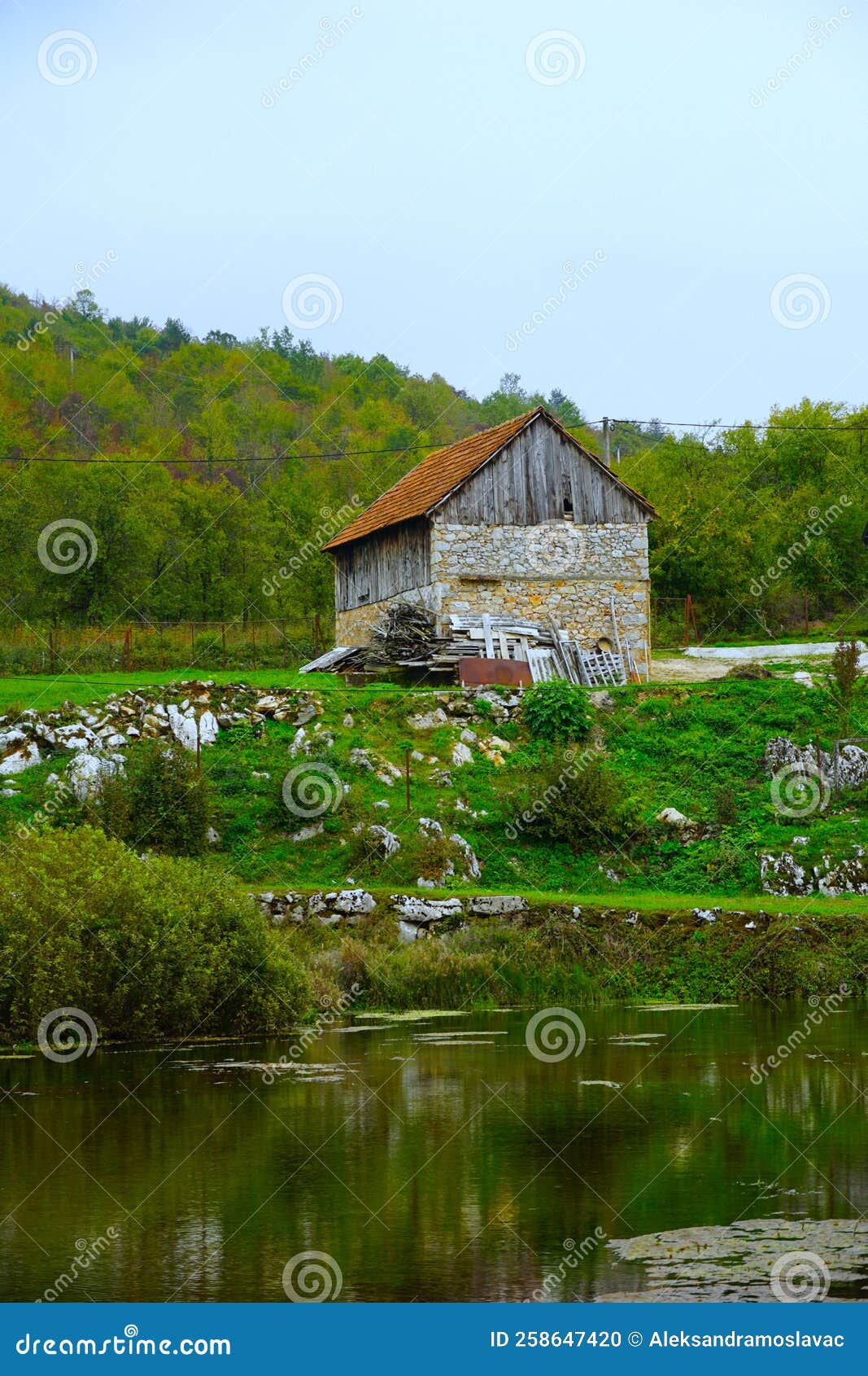 Old Abandoned House in Beautiful Nature Environment Stock Photo - Image ...