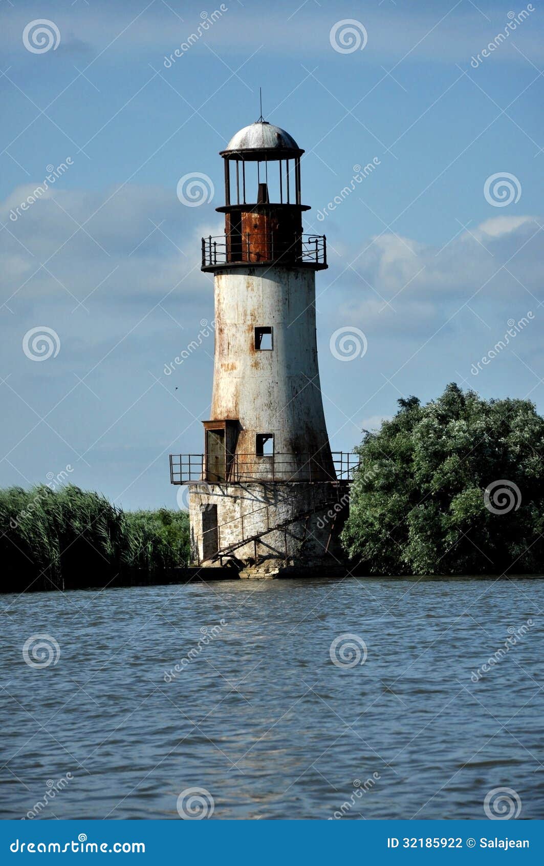 The Old, Abandoned Lighthouse of Sulina, Danube Delta Stock Photo ...