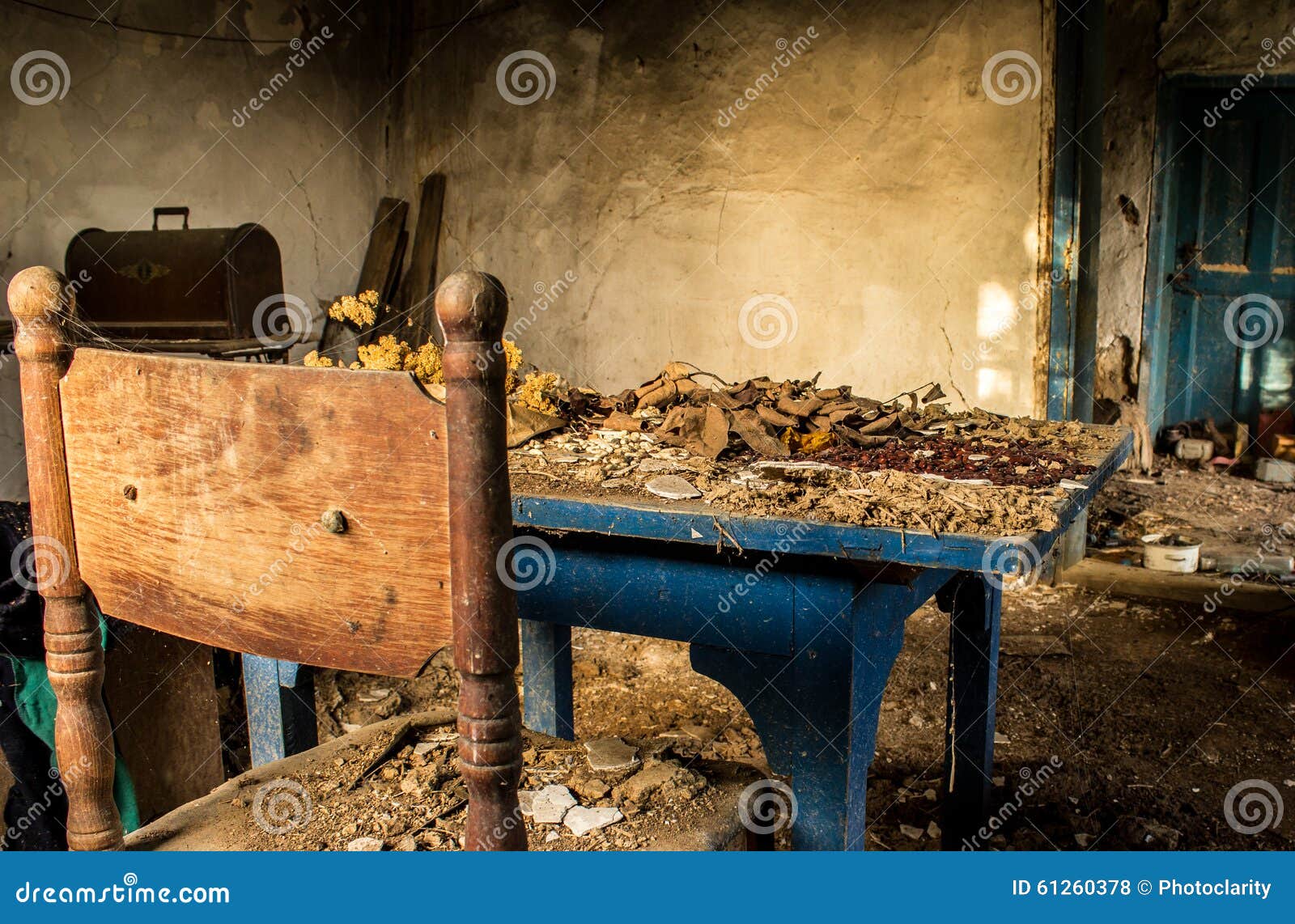 Old abandoned living room stock photo. Image of dangerous - 61260378