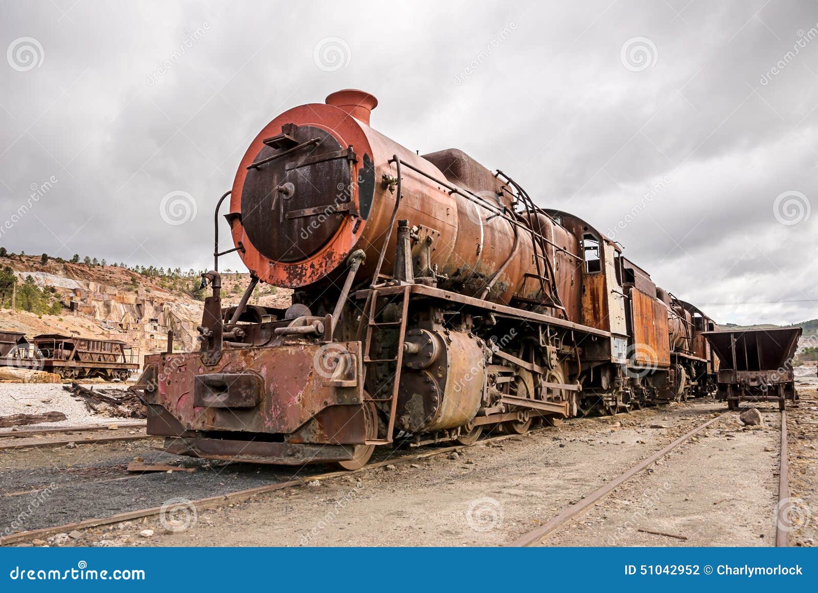 Old Abandoned Locomotive Train Stock Photo - Image of abandoned, travel ...