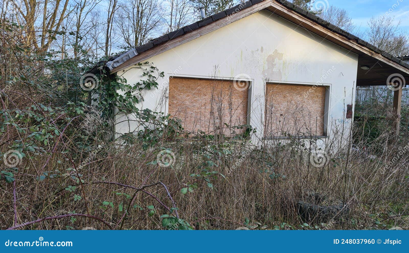 Old Abandoned Lost Place a Container Housing Stock Photo - Image of ...