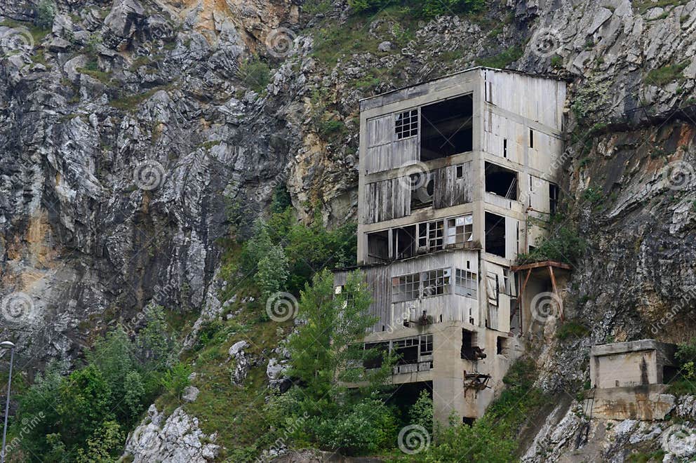 An old abandoned mine stock photo. Image of building - 120762106
