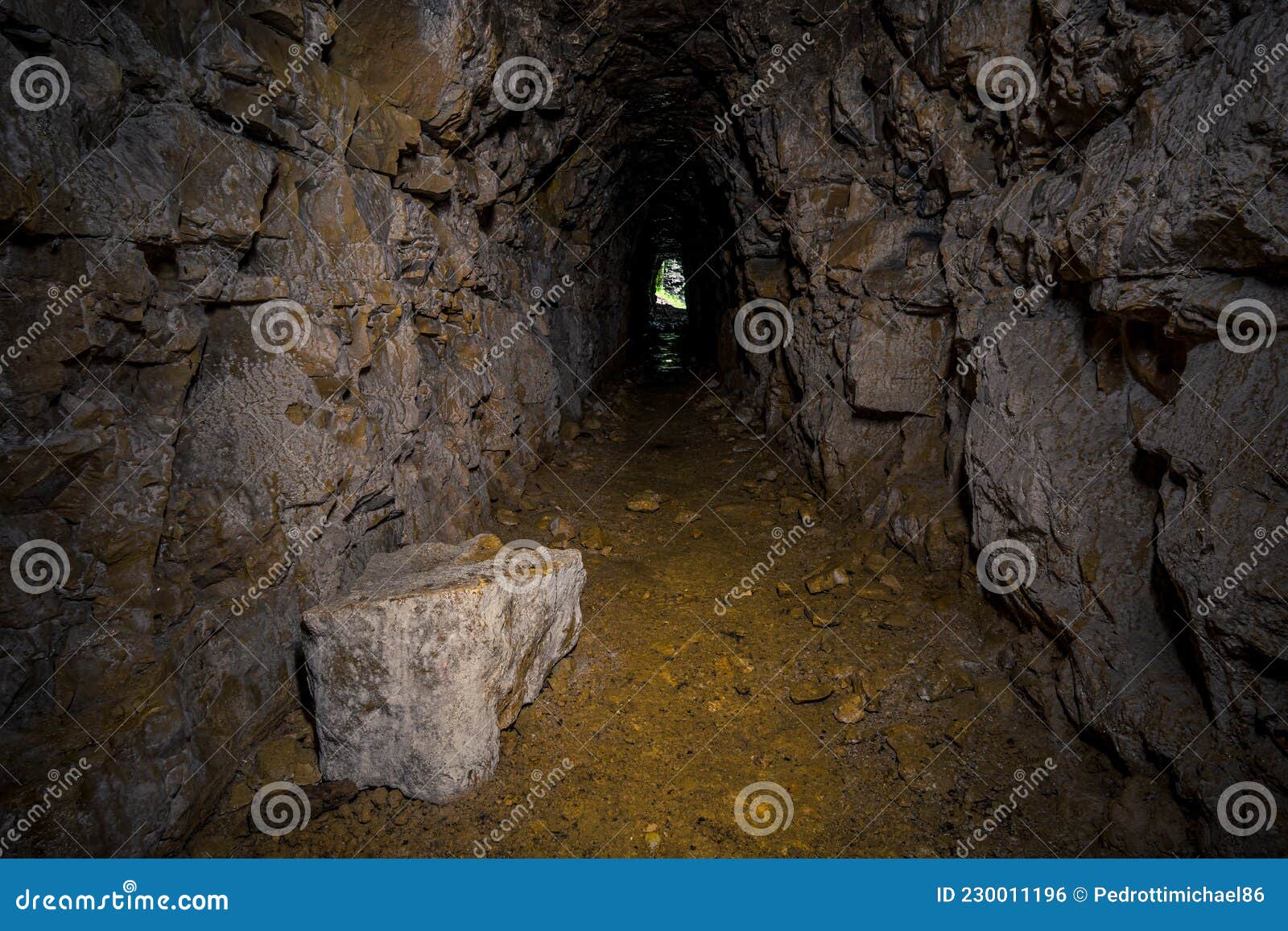 An Old Abandoned Mining Facility an Ore Mine Adit System Stock Photo ...