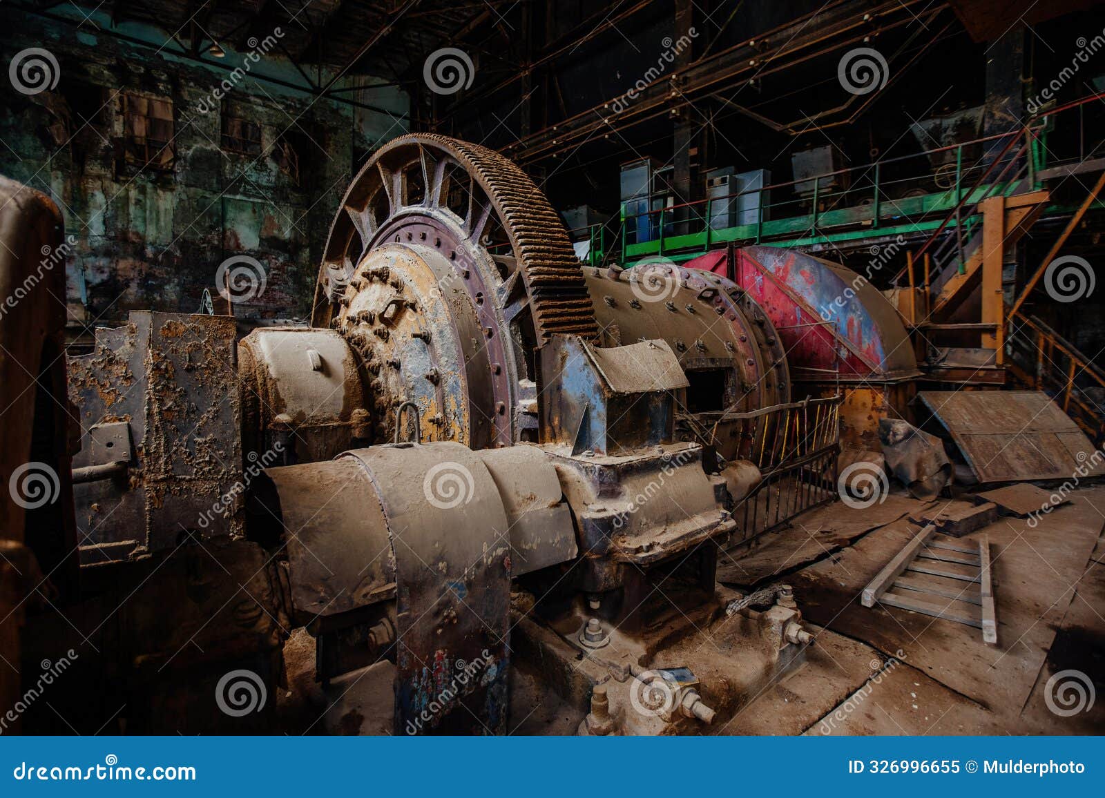 Old Abandoned Mining Processing Plant Stock Image - Image of mining ...