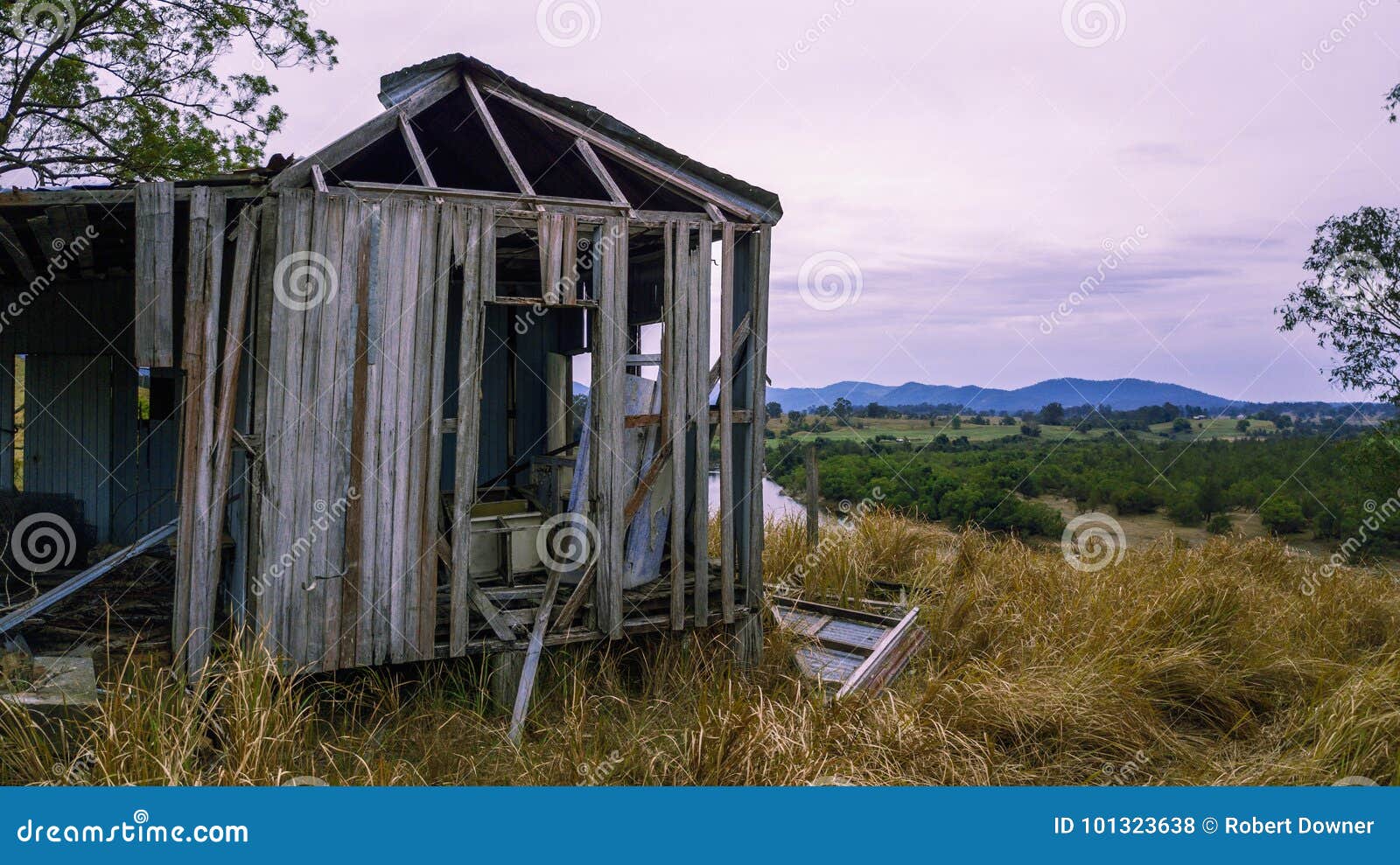 Abandoned Outback Farming Shed in Queensland Stock Photo - Image of ...