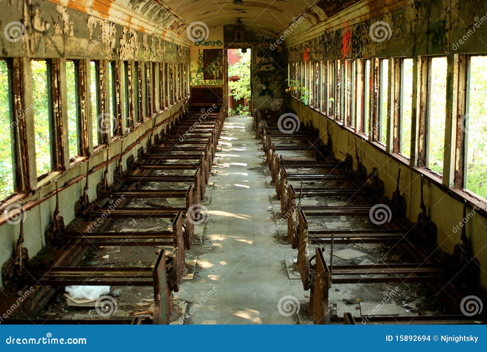 Old Abandoned Passenger Train Car Stock Photo - Image of coach, abandon ...
