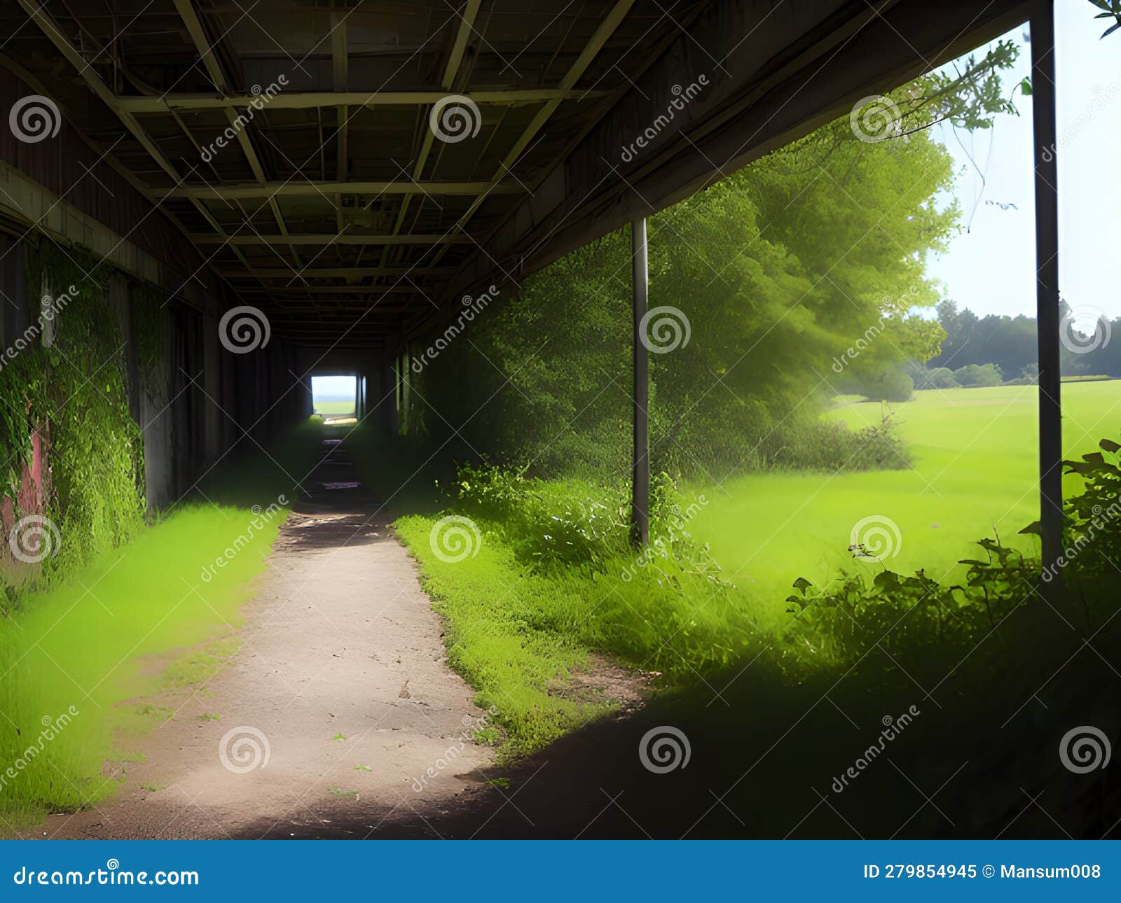 Old Abandoned Path In The Farm, Ai Generated Royalty-Free Stock ...