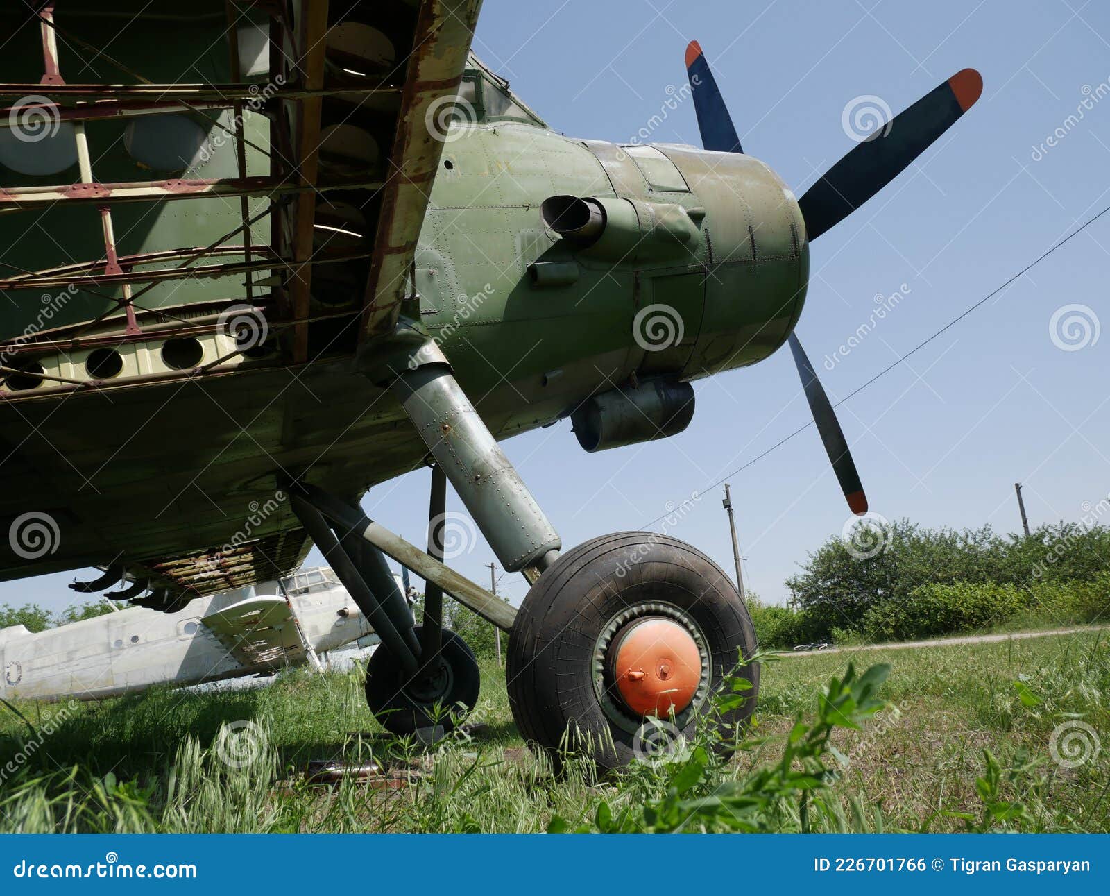 Old Abandoned Plane. the Base of Abandoned Broken Planes Editorial ...