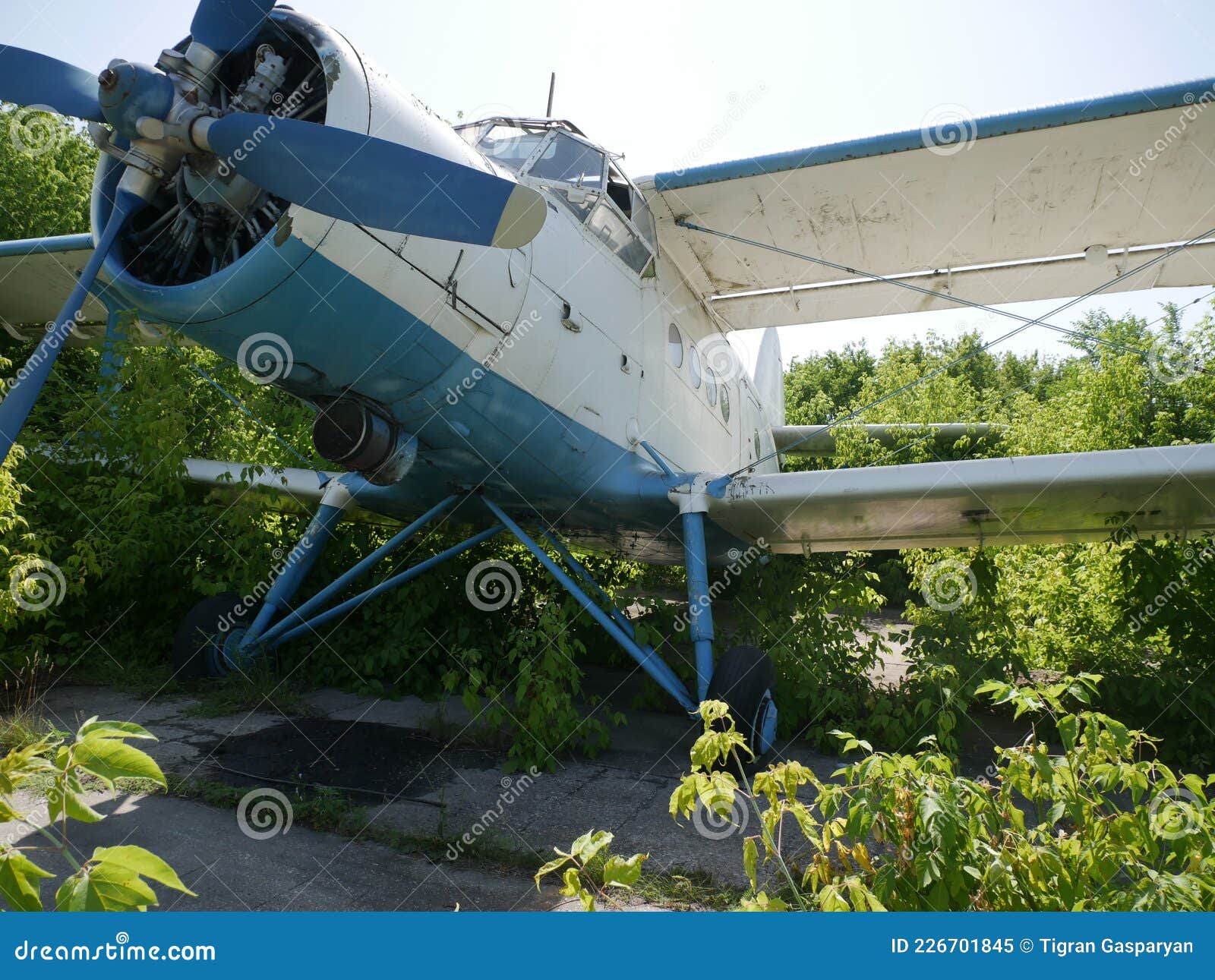 Old Abandoned Plane. the Base of Abandoned Broken Planes Editorial ...