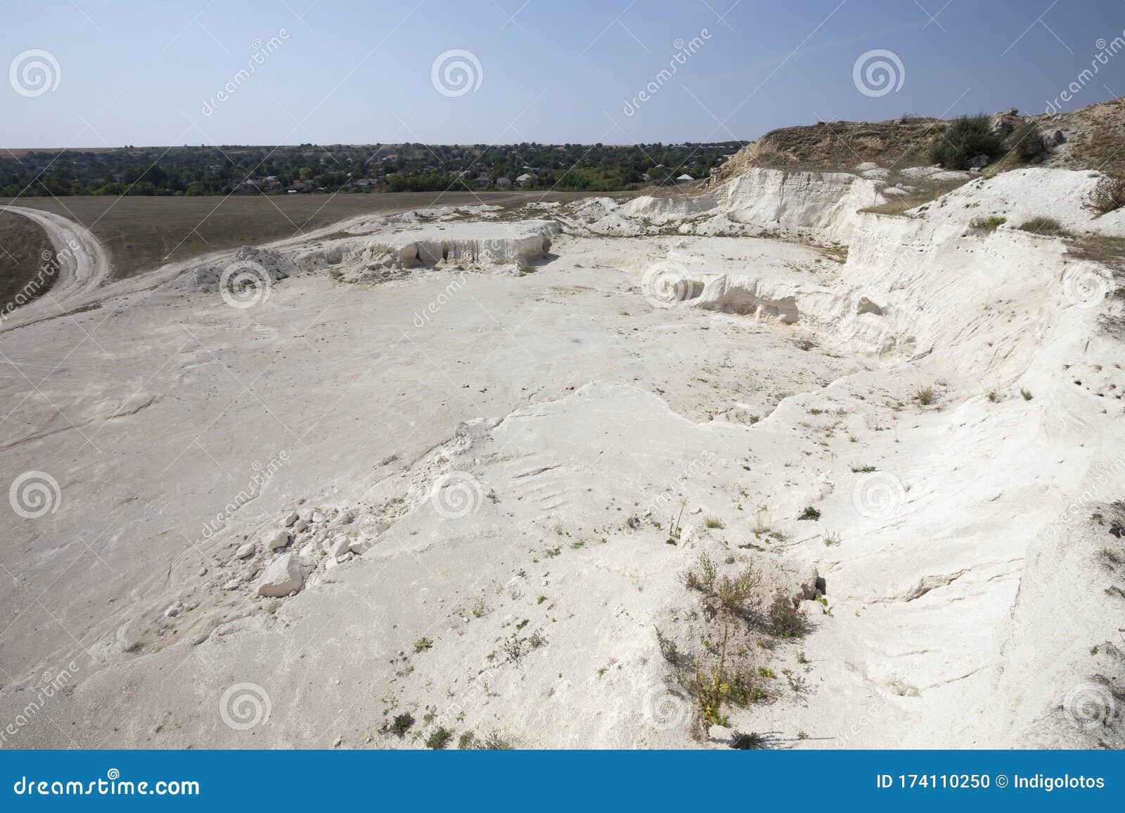 Old abandoned quarry stock photo. Image of field, tree - 174110250