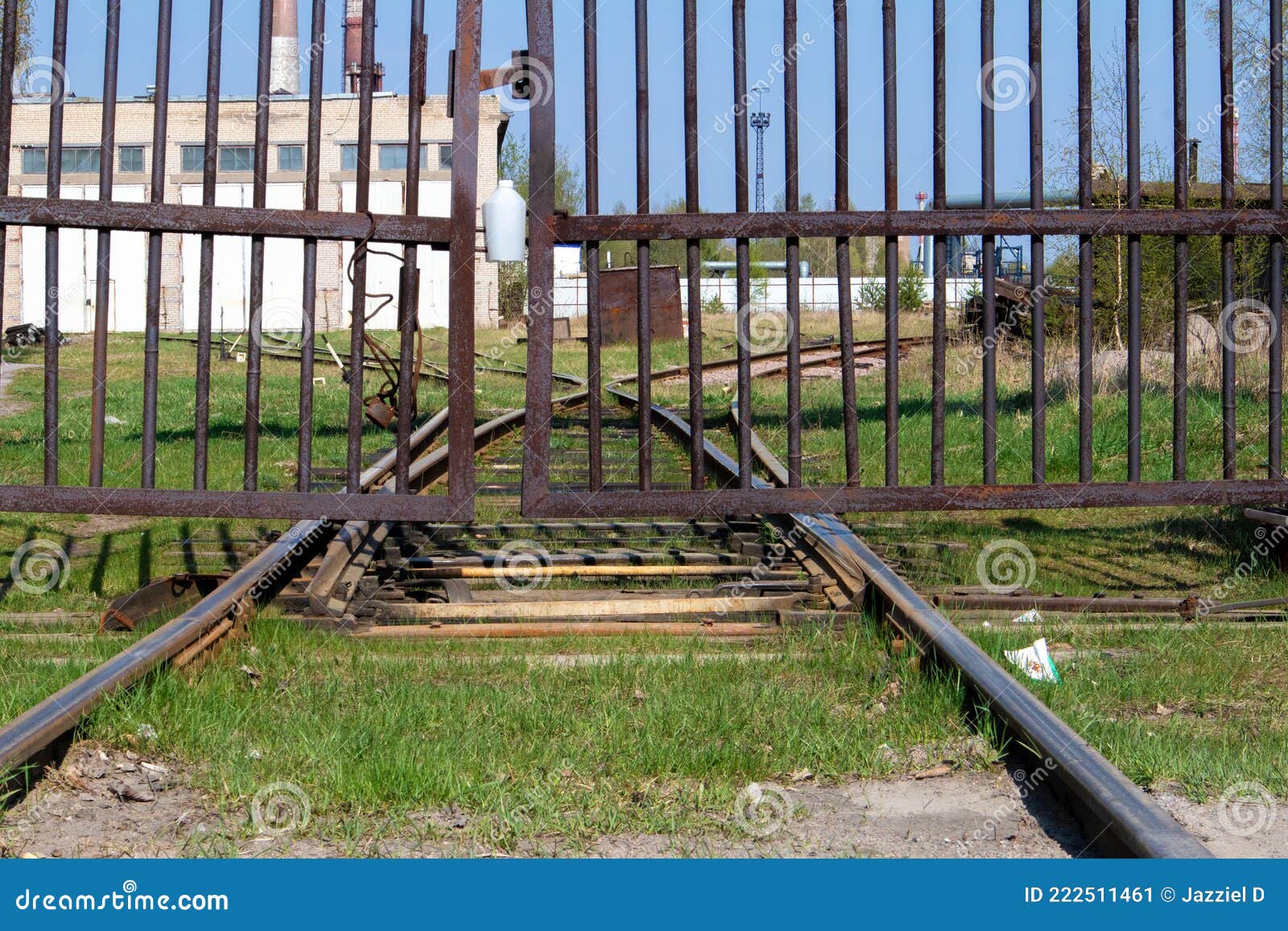 Old Abandoned Railroad Track Going into Perspective Stock Image - Image ...