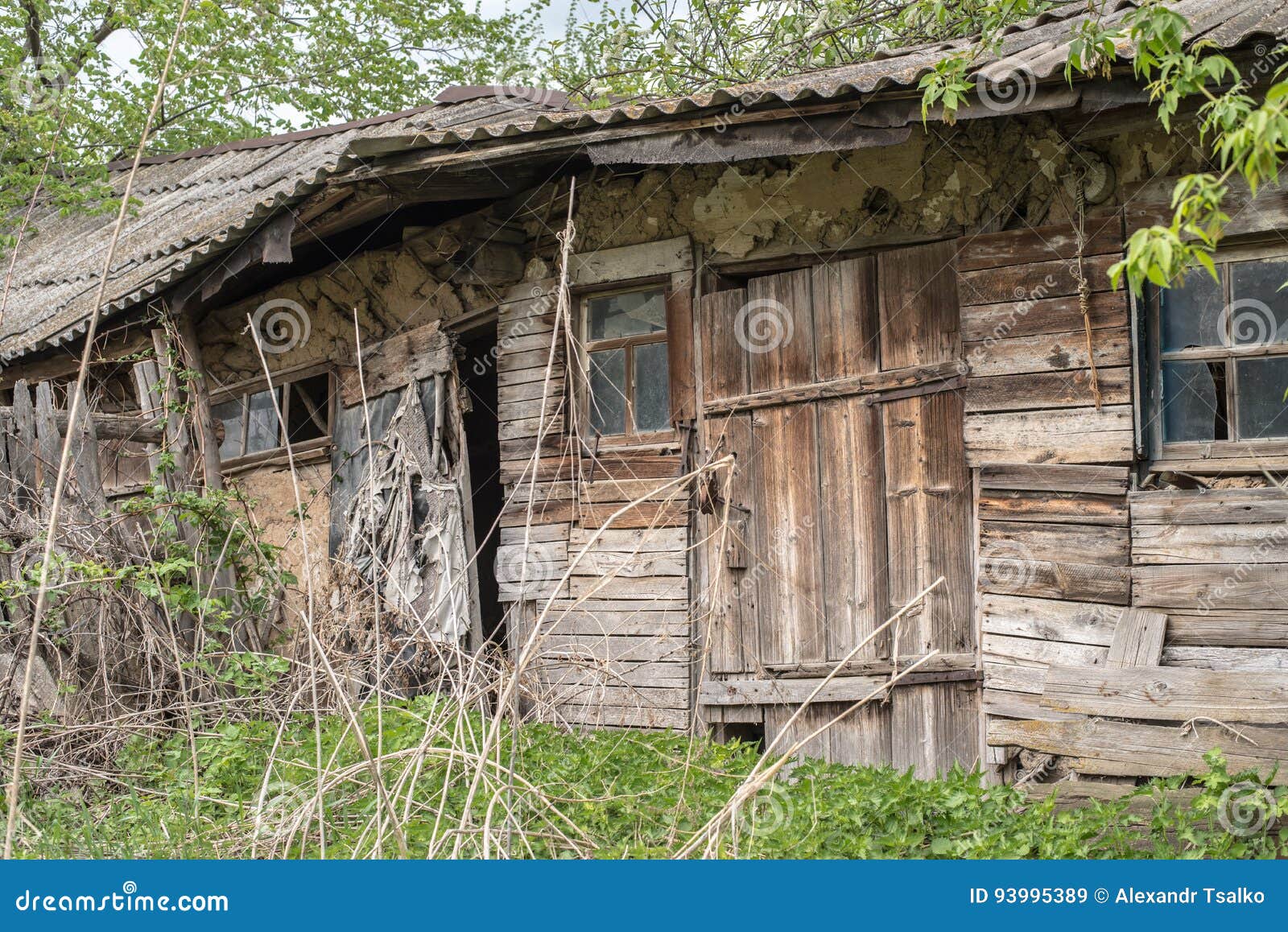Old Abandoned Rotting House in the Village Stock Image - Image of ...