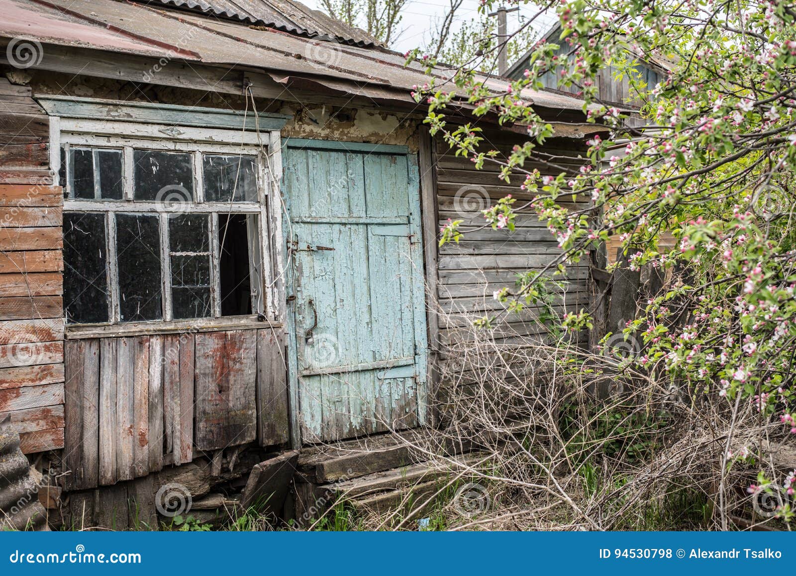 Old Abandoned Rotting House in the Village Stock Photo - Image of home ...
