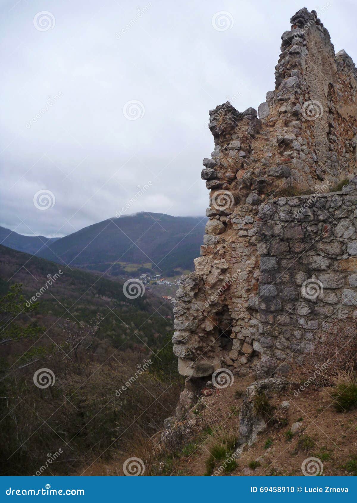 Old Abandoned Ruin of a Castle Covered with Vegetation Stock Photo ...