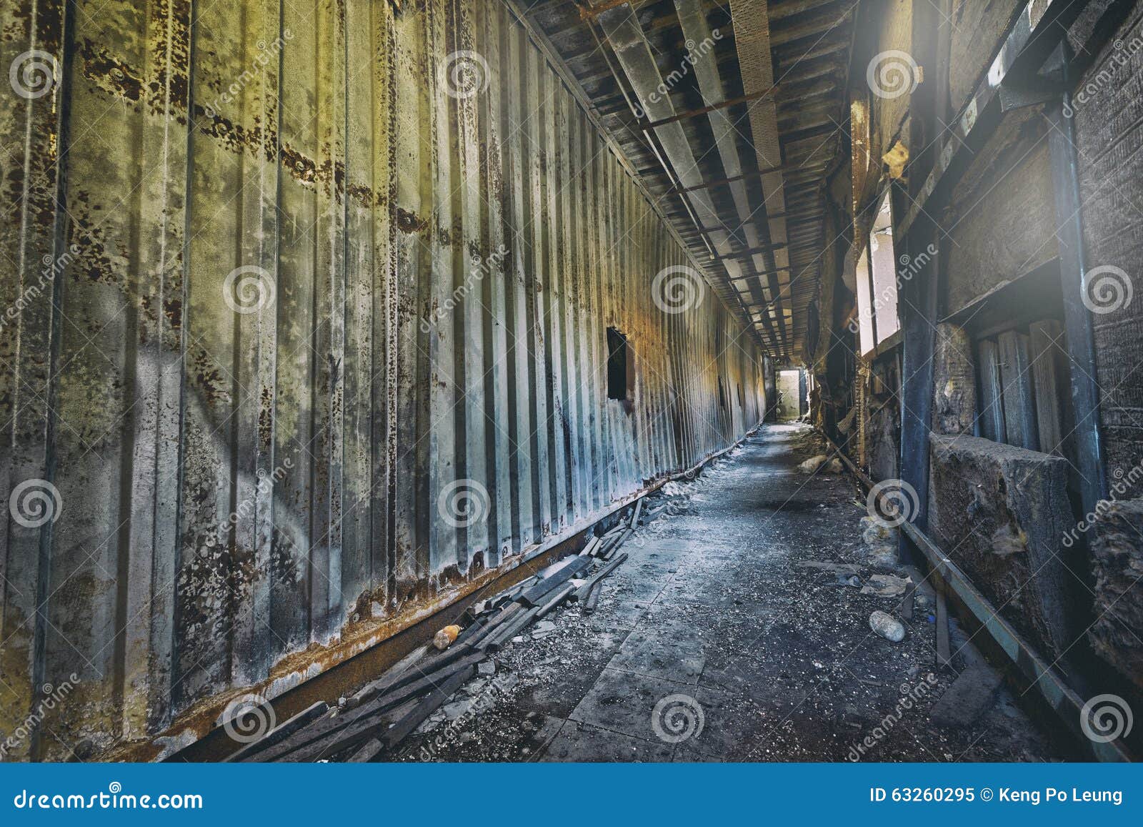 Old Abandoned Ruin Factory Damage Building Stock Image - Image of ...