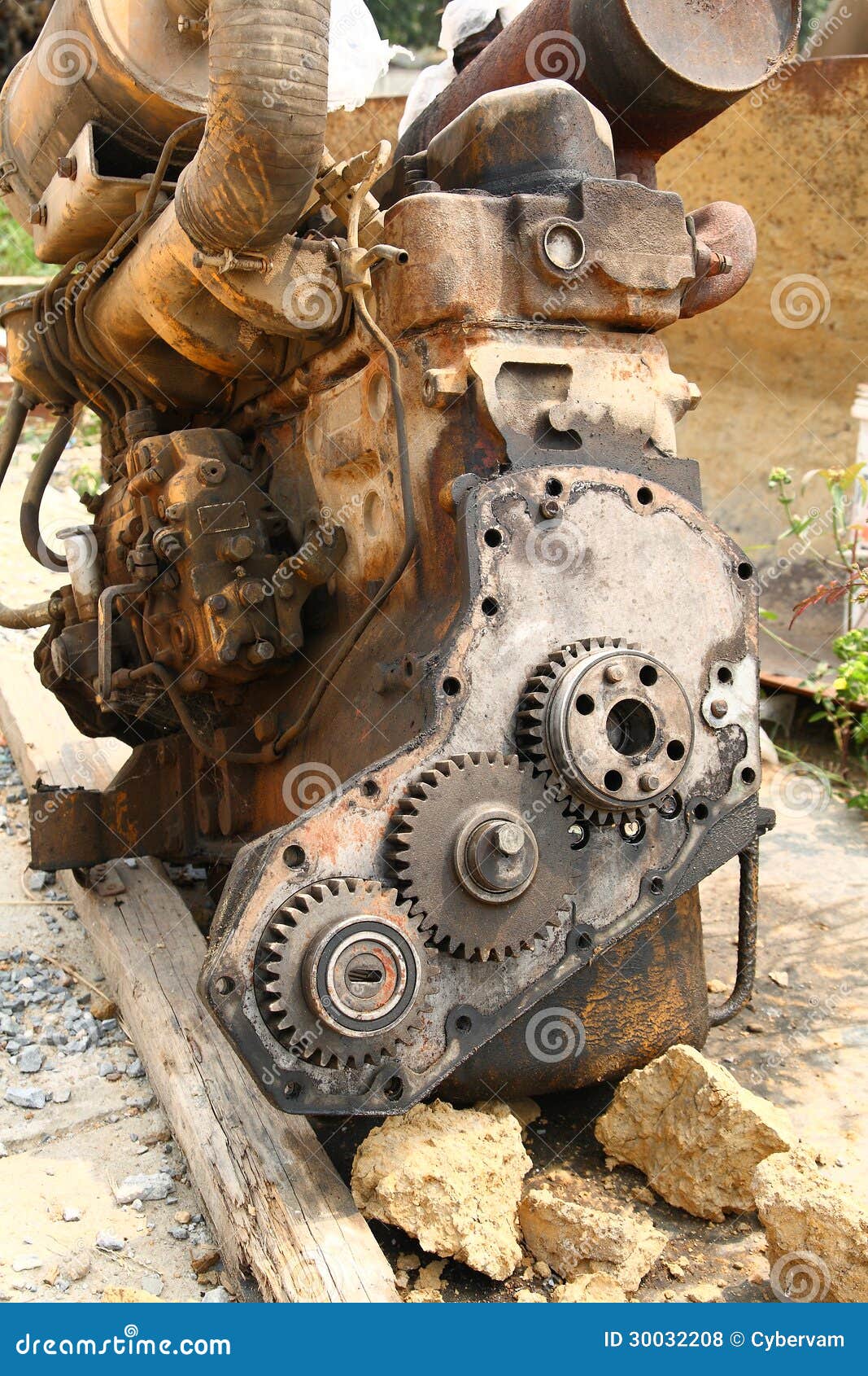 Old Abandoned Rusted Truck Engine Stock Photo - Image of metal, iron ...