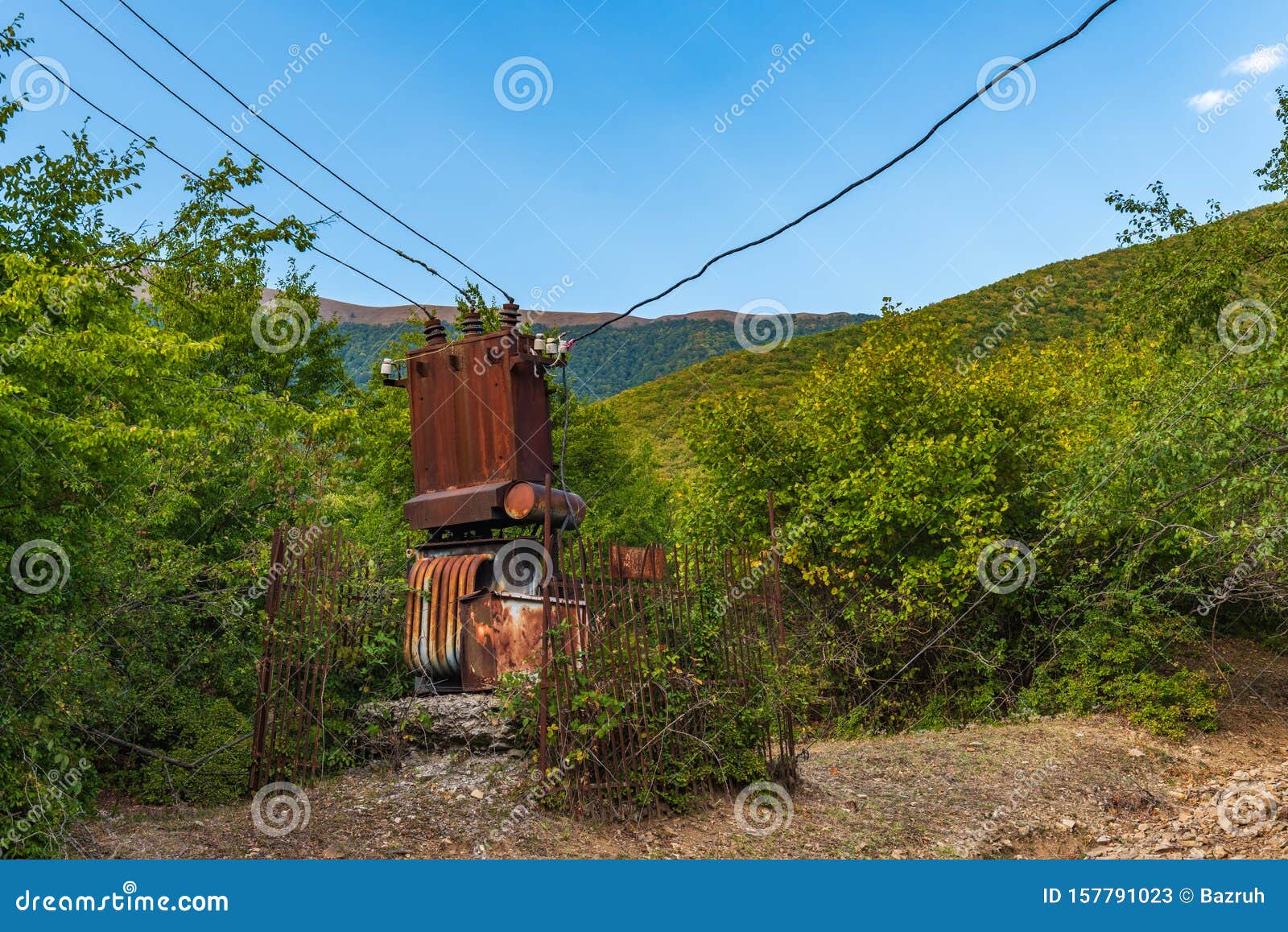 Old Abandoned Rusty Electric Transformer Royalty-Free Stock Photography ...