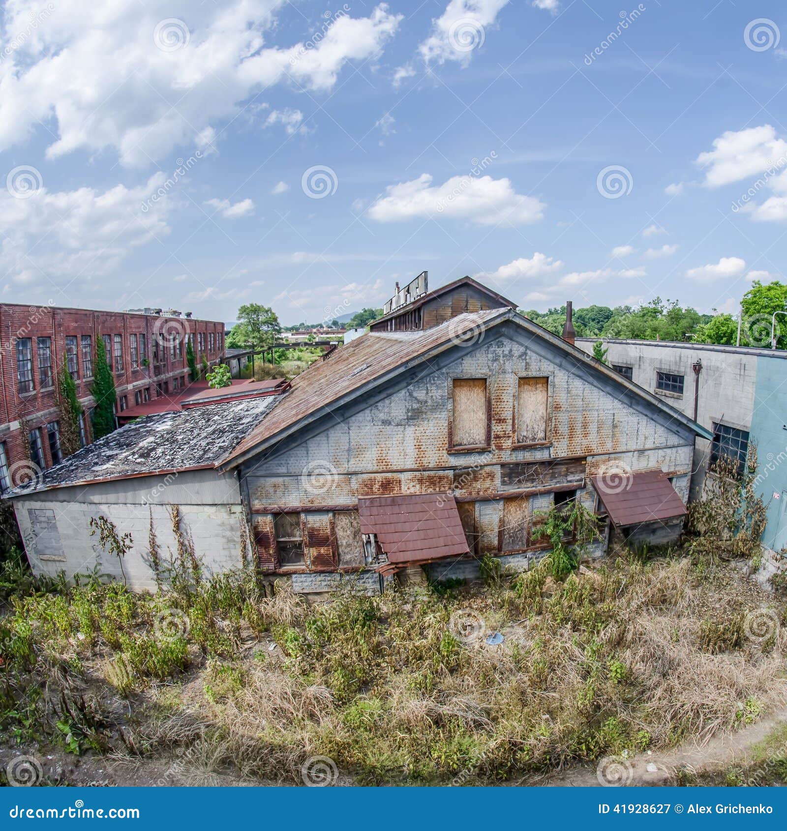 Old Abandoned Rusty and Falling Apart Building Stock Image - Image of ...
