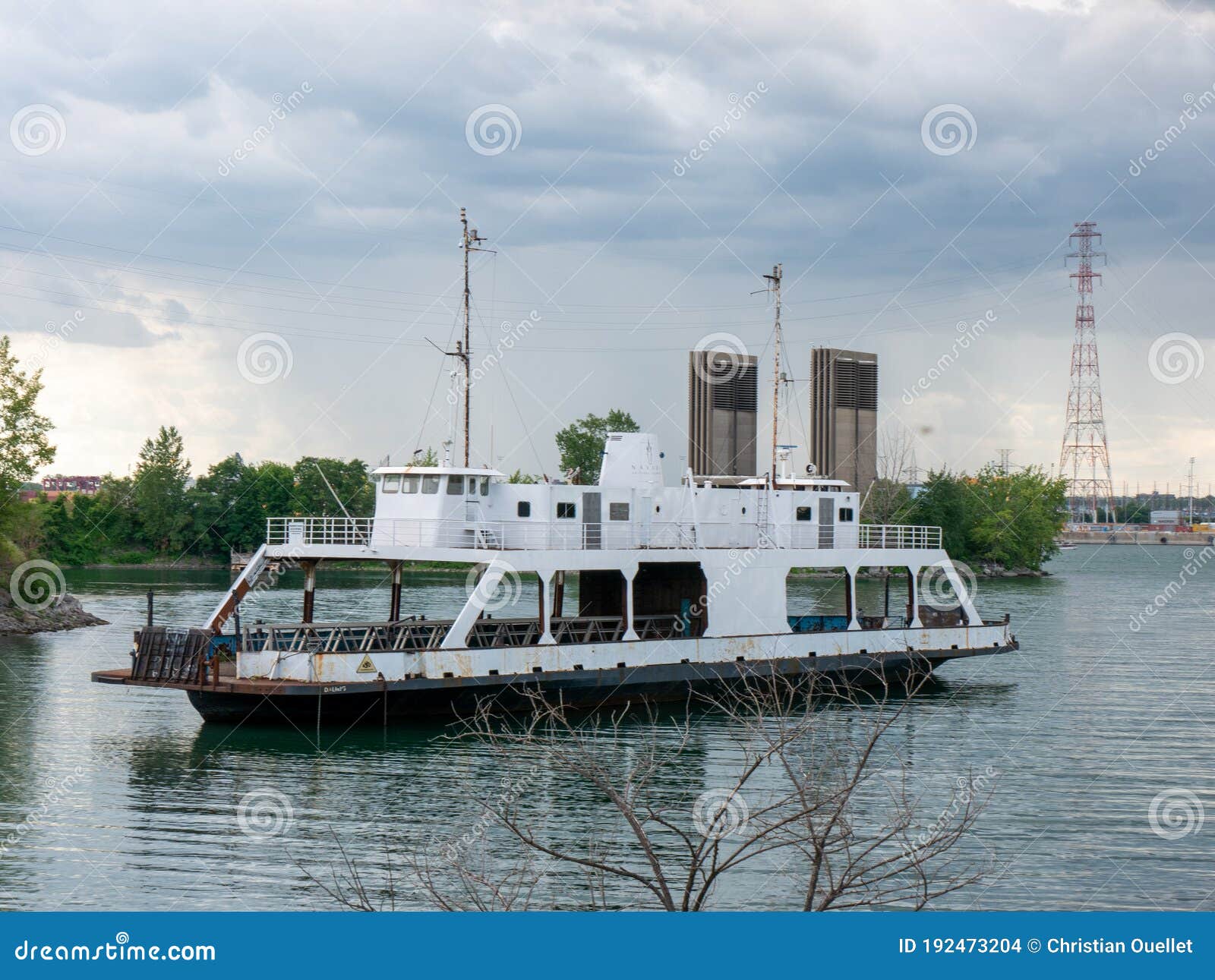 Old Abandoned Rusty Ferry Boat Stock Photo - Image of boat, port: 192473204