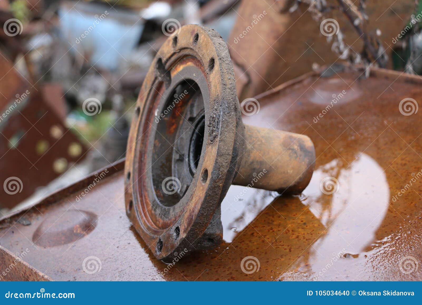 Old Abandoned Rusty Machine Tool Stock Photo - Image of mechanism ...