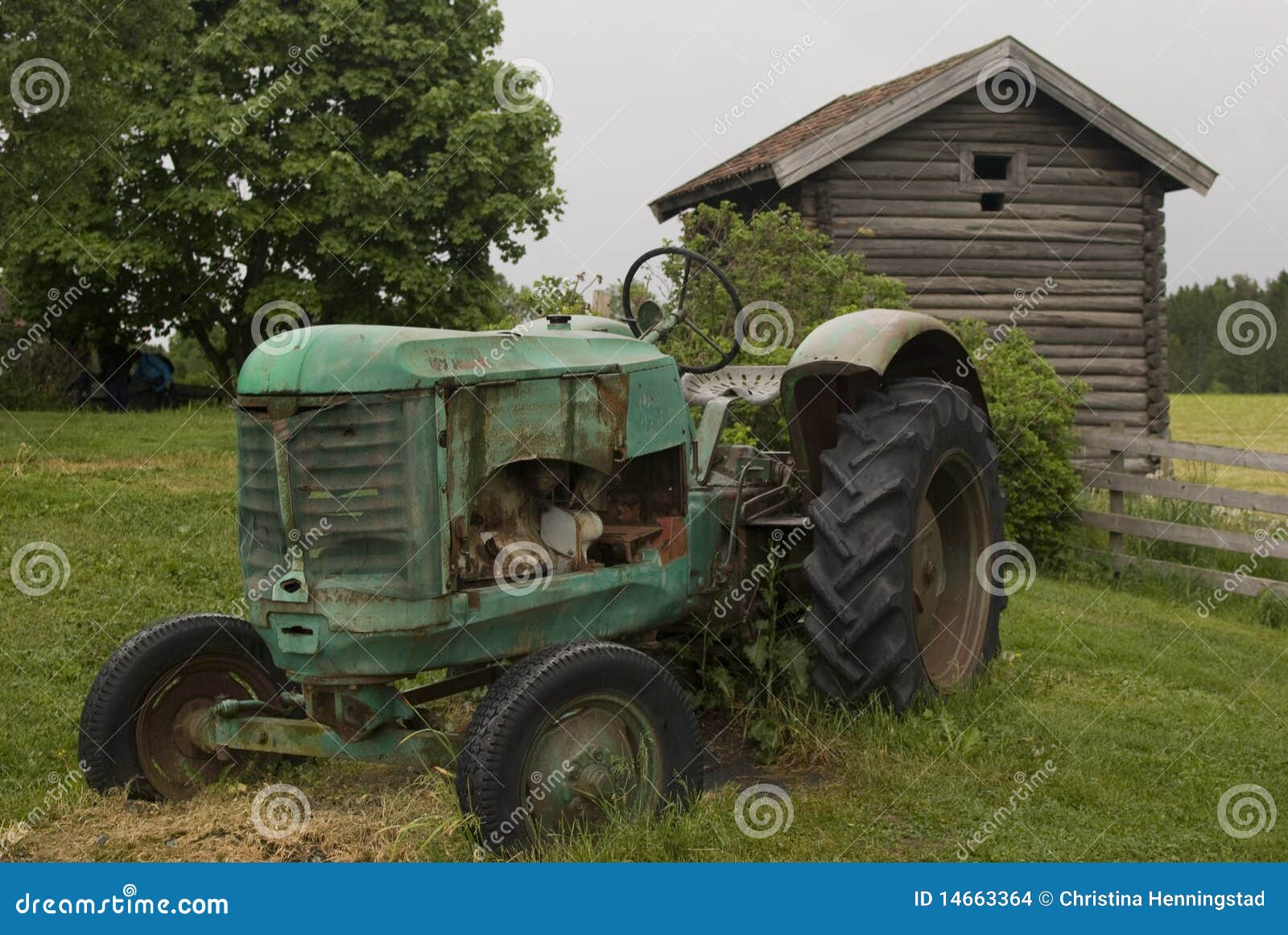 Old Abandoned Rusty Tractor. Stock Photo - Image of historical, rural ...