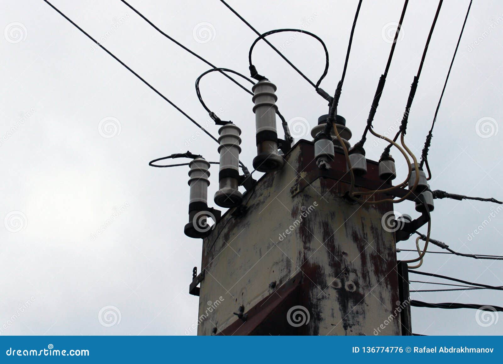 Old Rusty Transformer High Voltage Stock Photo | CartoonDealer.com ...