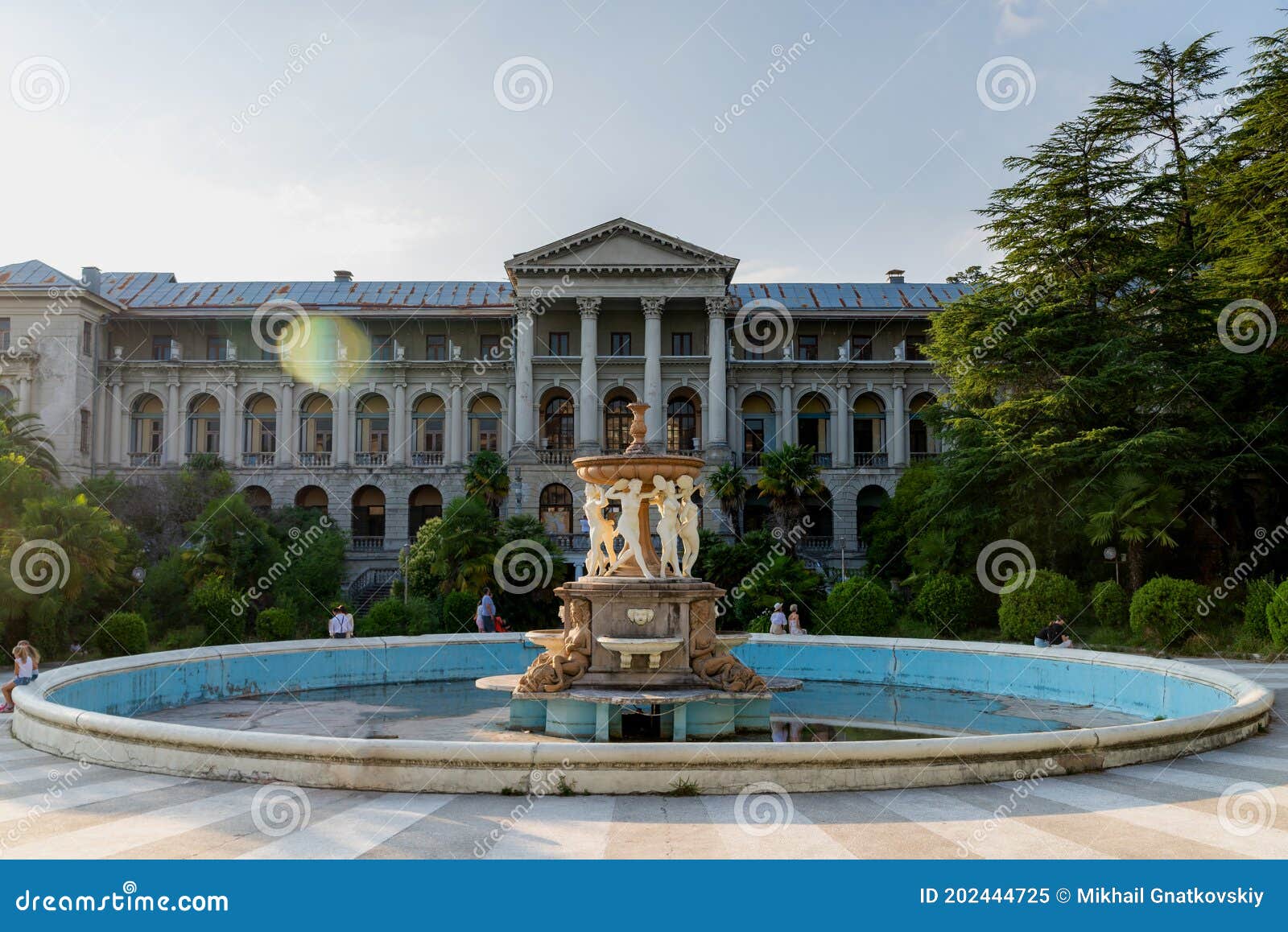 Old Abandoned Sanatorium and Hospital. Soviet Architecture Stock Image ...