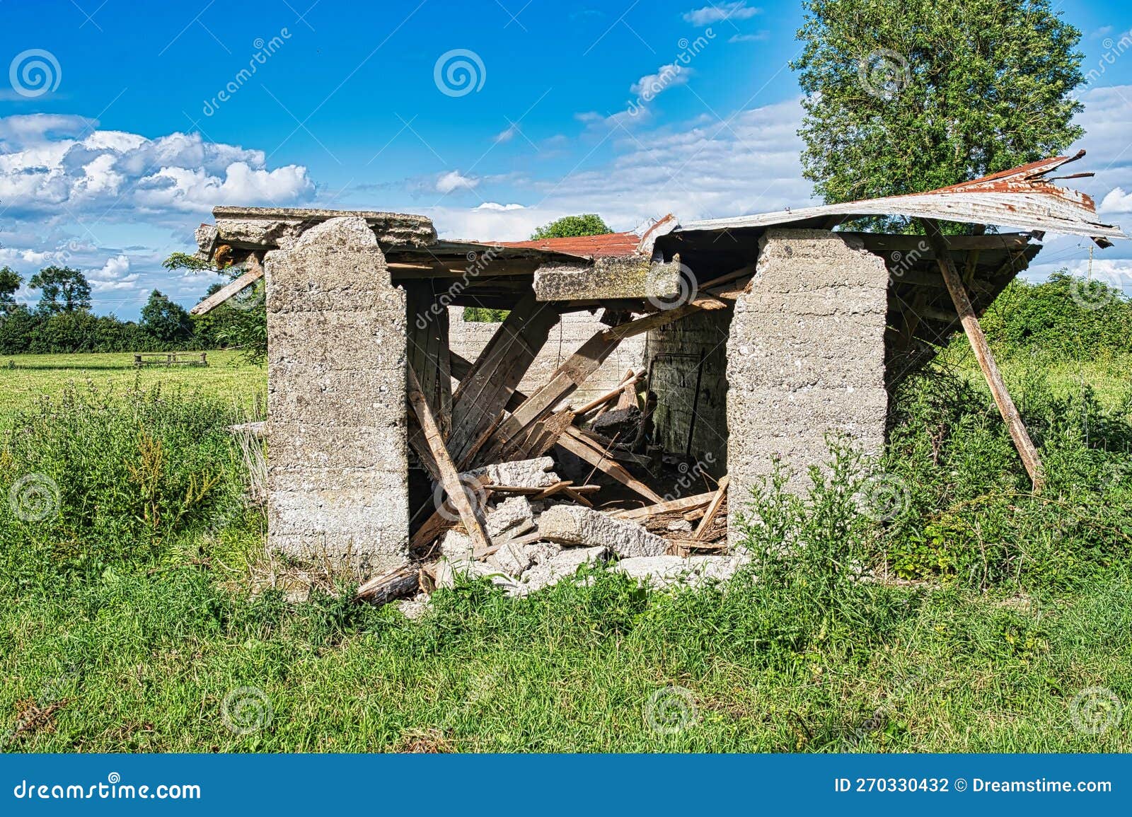 Old Abandoned Shed in the Feild Rural Ireland Stock Photo - Image of ...