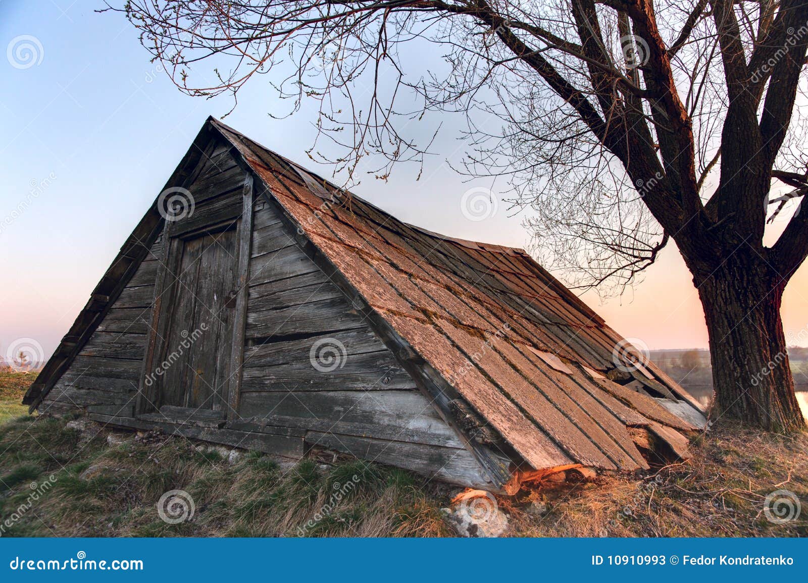 Old Abandoned Shed in Russian Countryside Stock Image - Image of ...