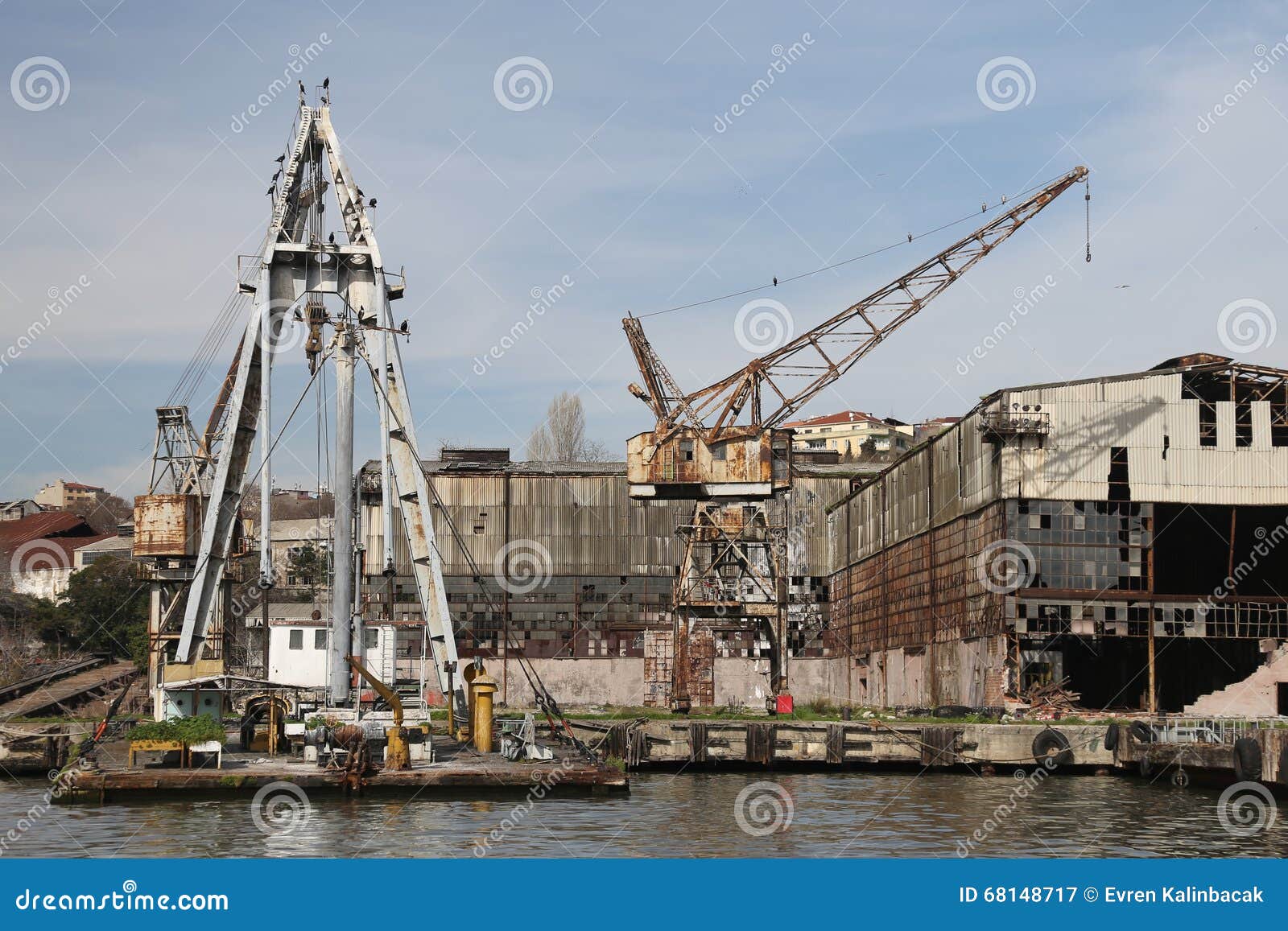 Abandoned Old Shipyard Slipway Royalty-Free Stock Photography ...