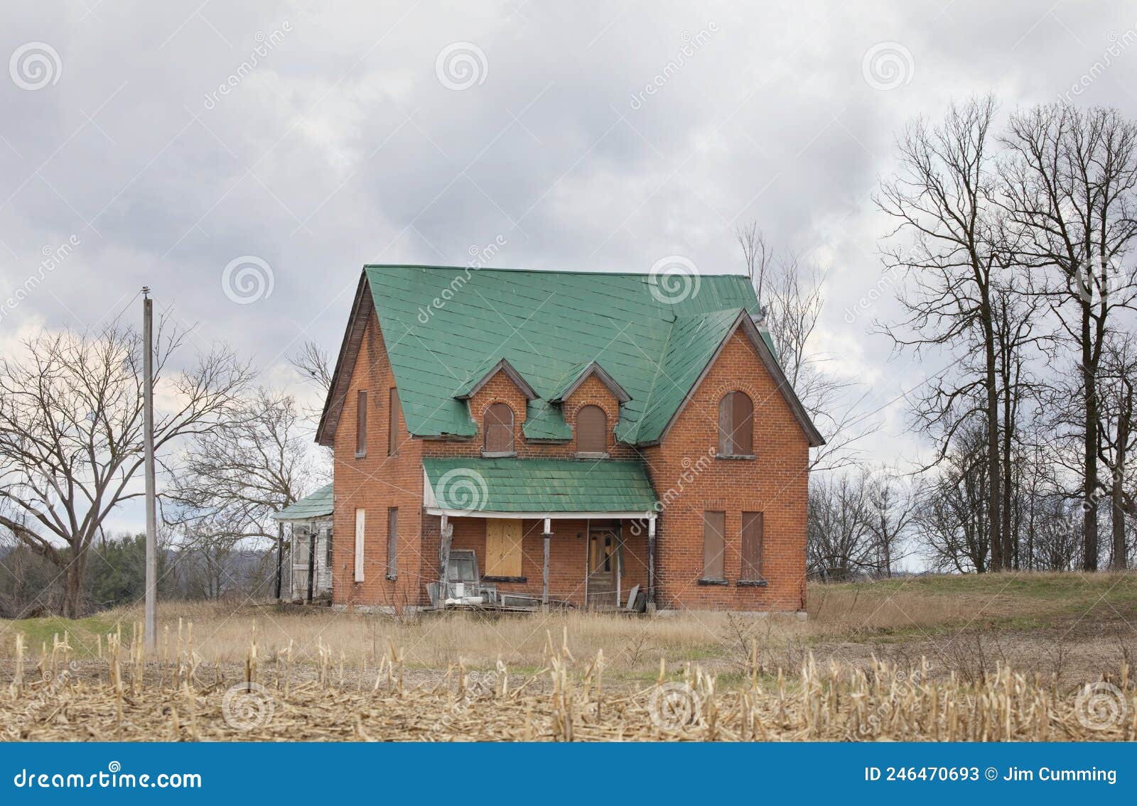 Abandoned Spooky Farm House Royalty-Free Stock Photo | CartoonDealer ...