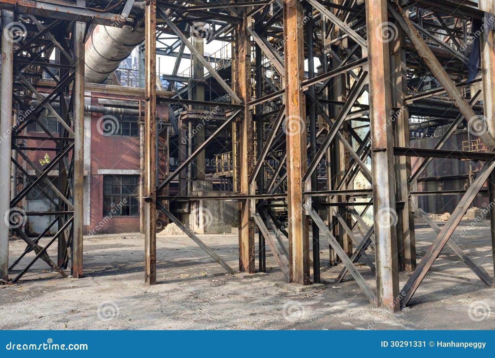 Old steel mill stock image. Image of mill, metal, damaged - 30291331