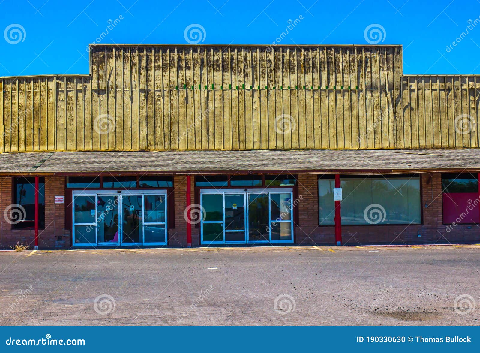 Old Abandoned Store Front Building Stock Photo - Image of front ...