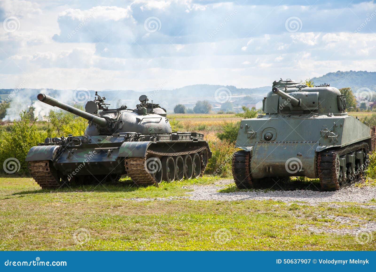 Old Abandoned Tanks, after War in Croatia Stock Image - Image of heavy ...