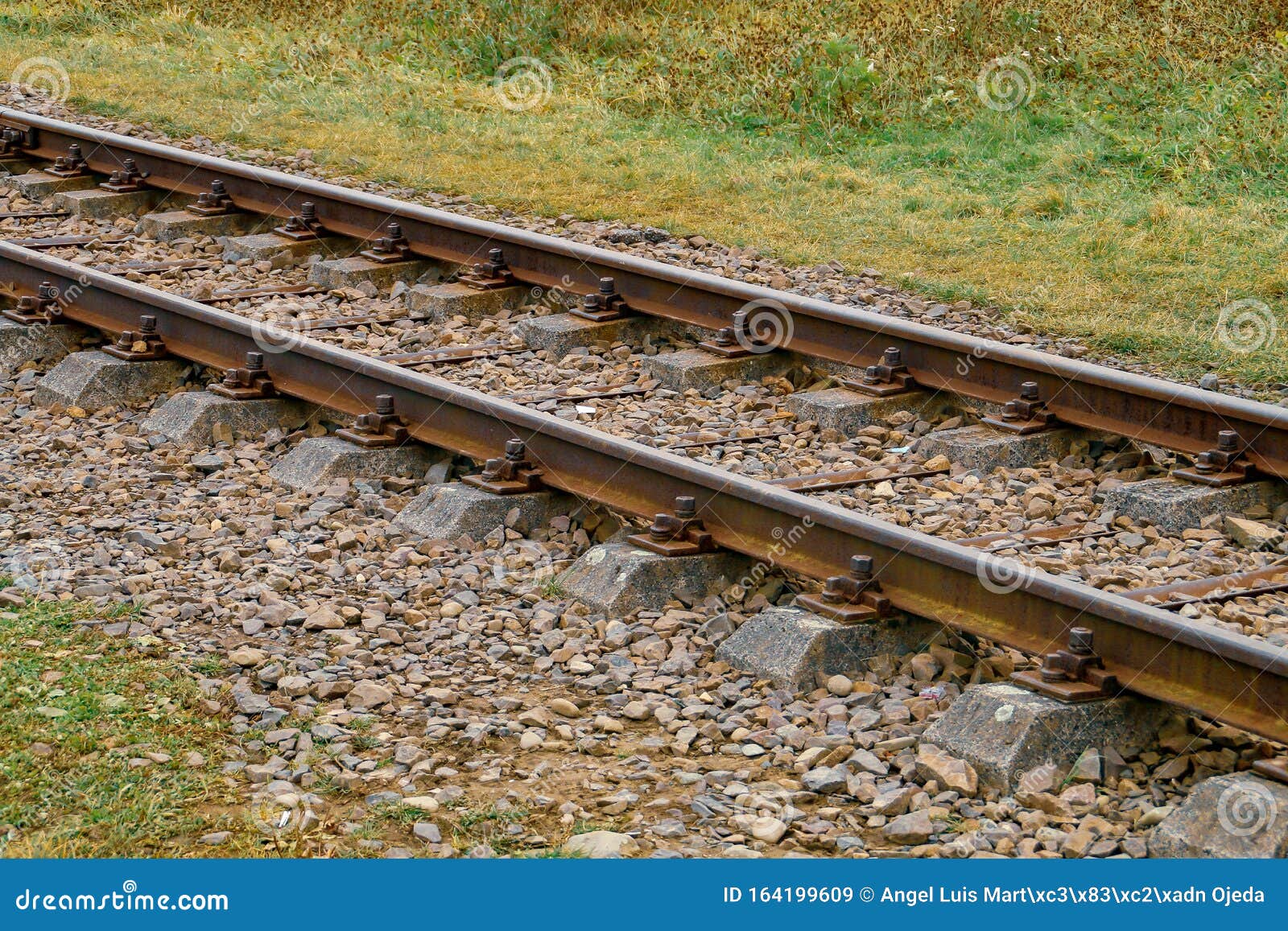 An Old Abandoned Train Track. Stock Image - Image of line, station ...
