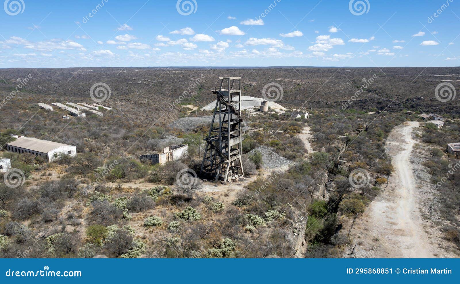 Old Abandoned Tungsten Mining Tower Stock Image - Image of industry ...