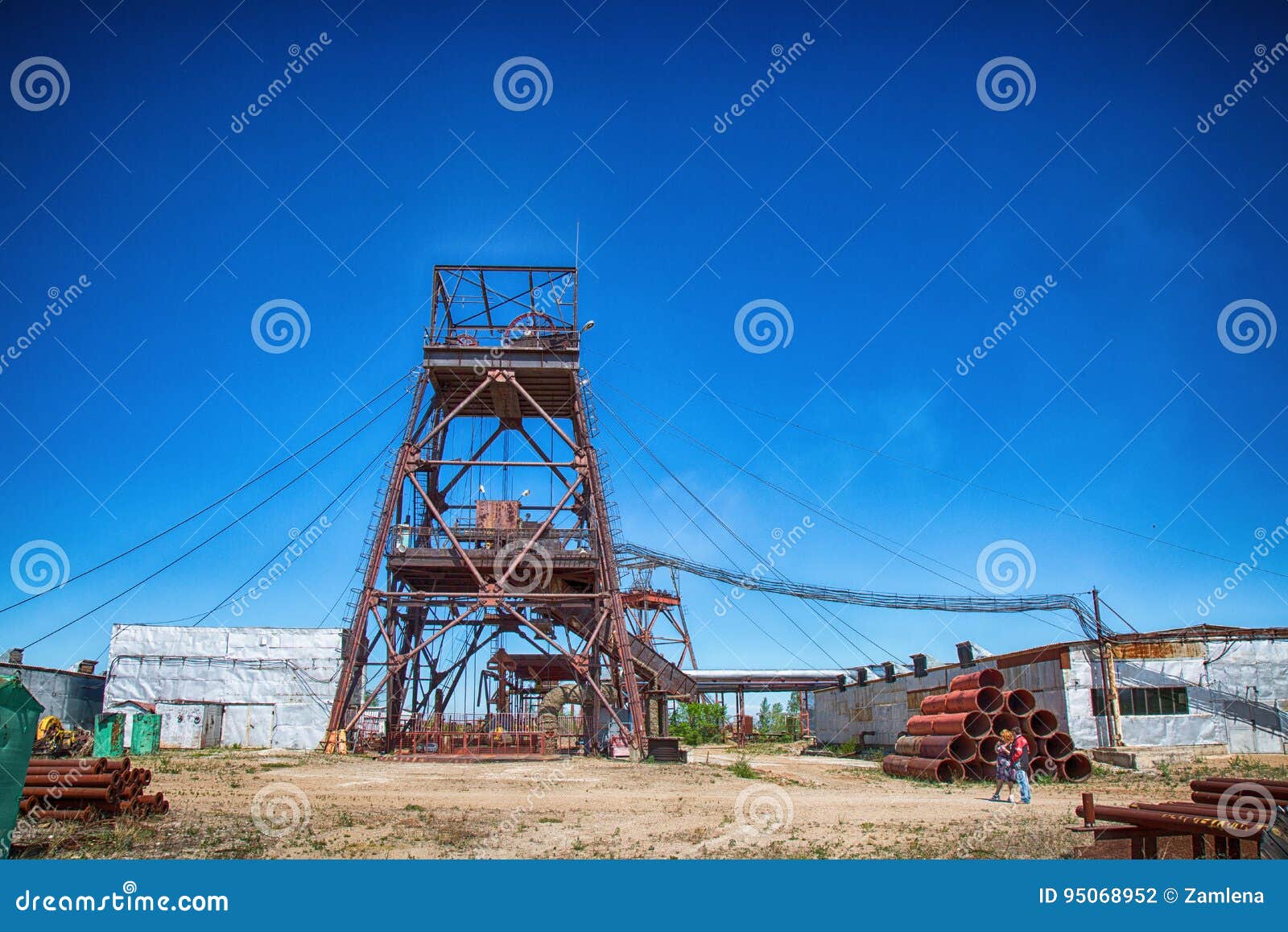 An Old, Abandoned Underground Mine. Stock Photo - Image of underground ...